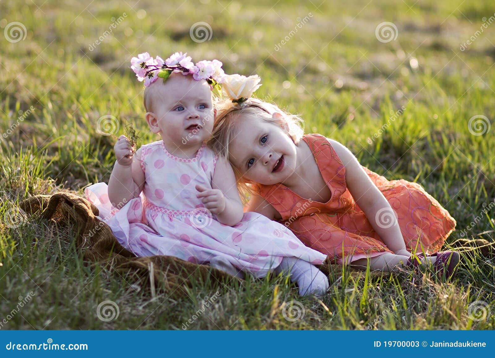 Two little girls stock image. Image of child, leisure - 19700003