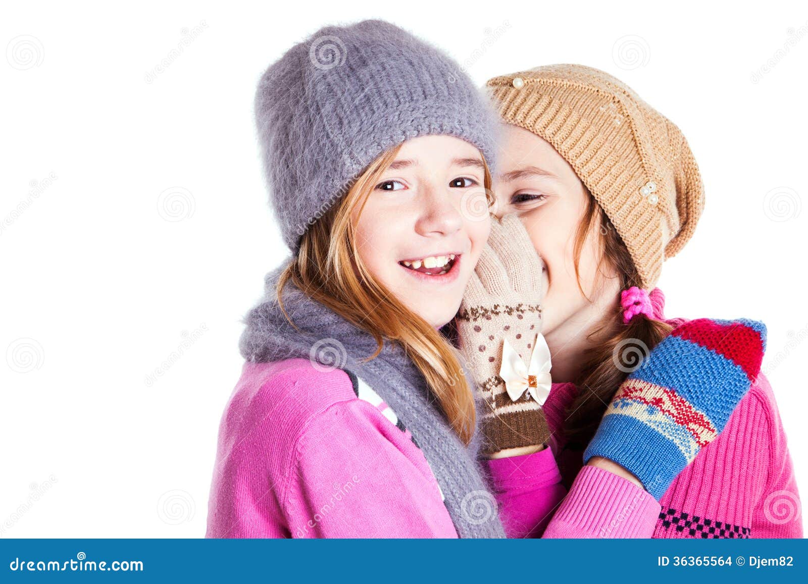Two Little Girls are Chatting Stock Photo - Image of blab, childhood ...