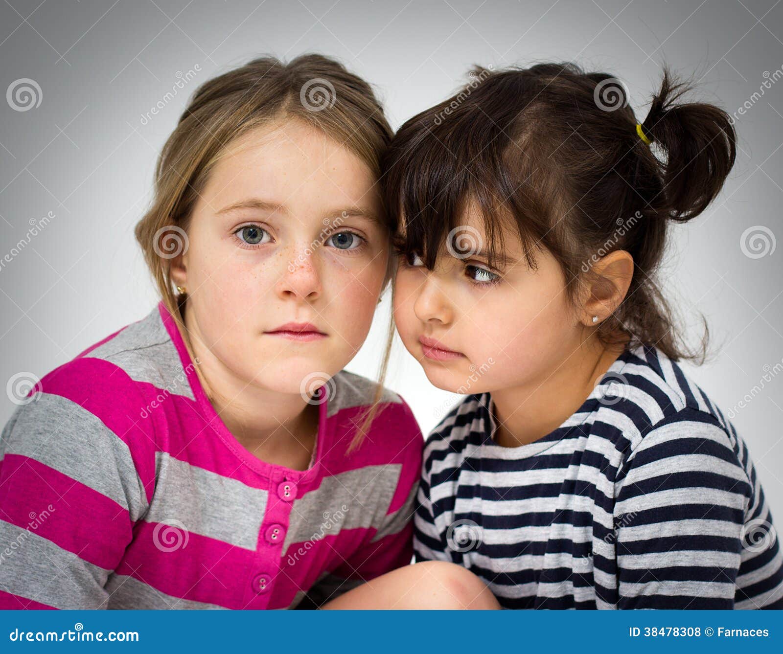 Two little girls stock photo. Image of portrait, child - 38478308