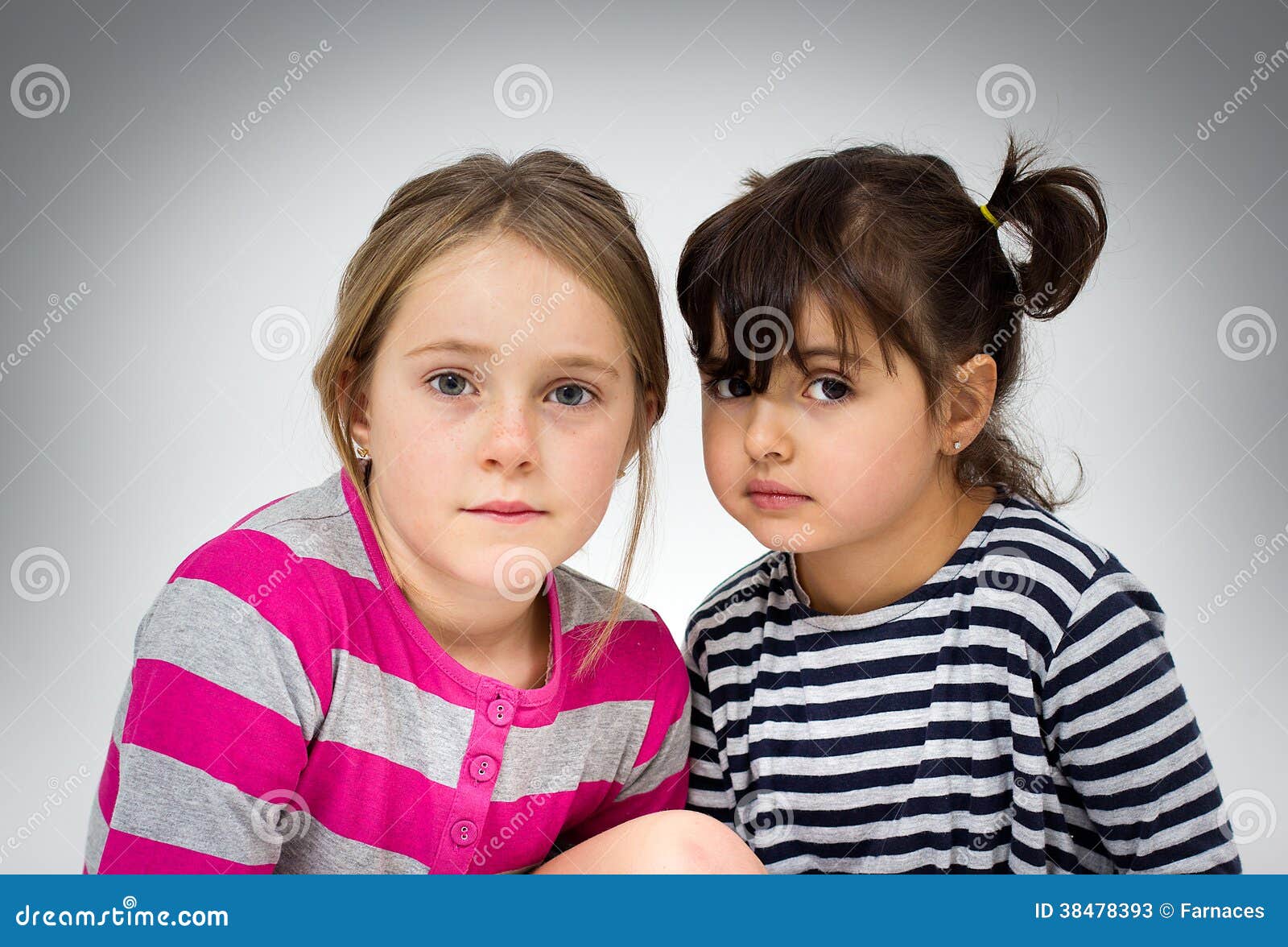Two little girls stock image. Image of innocence, confident - 38478393