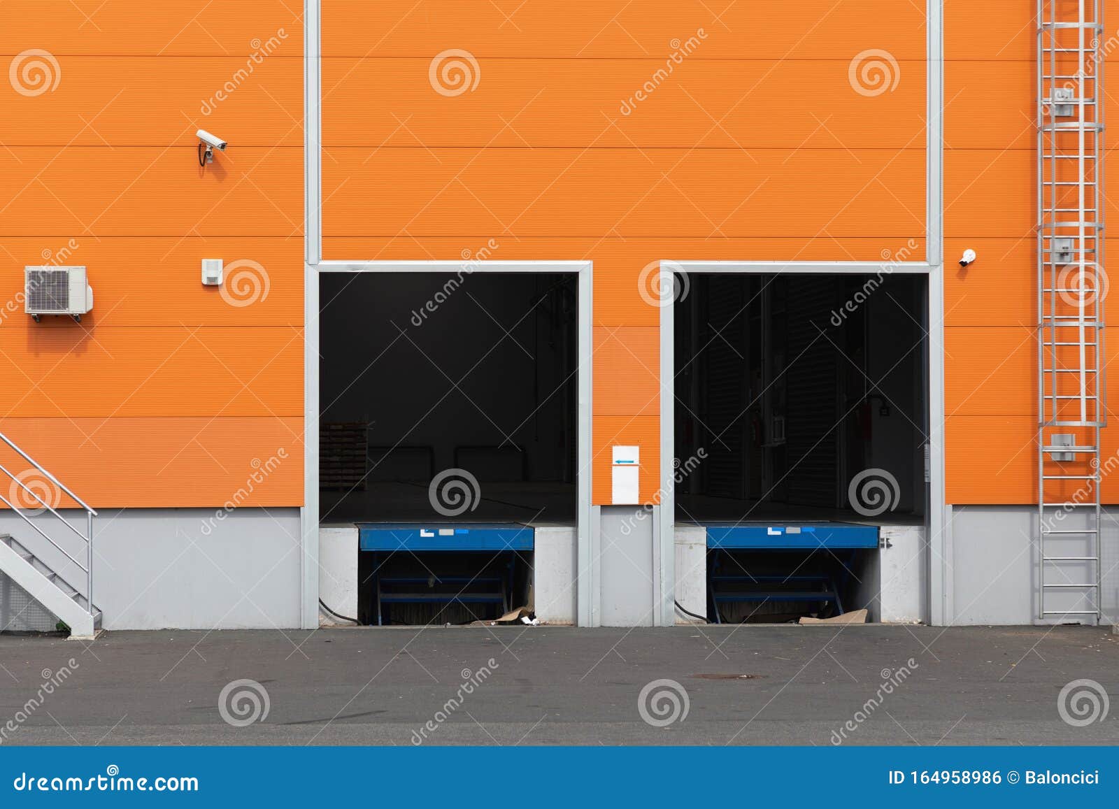 Two Loading Doors stock photo. Image of shipping, transportation ...