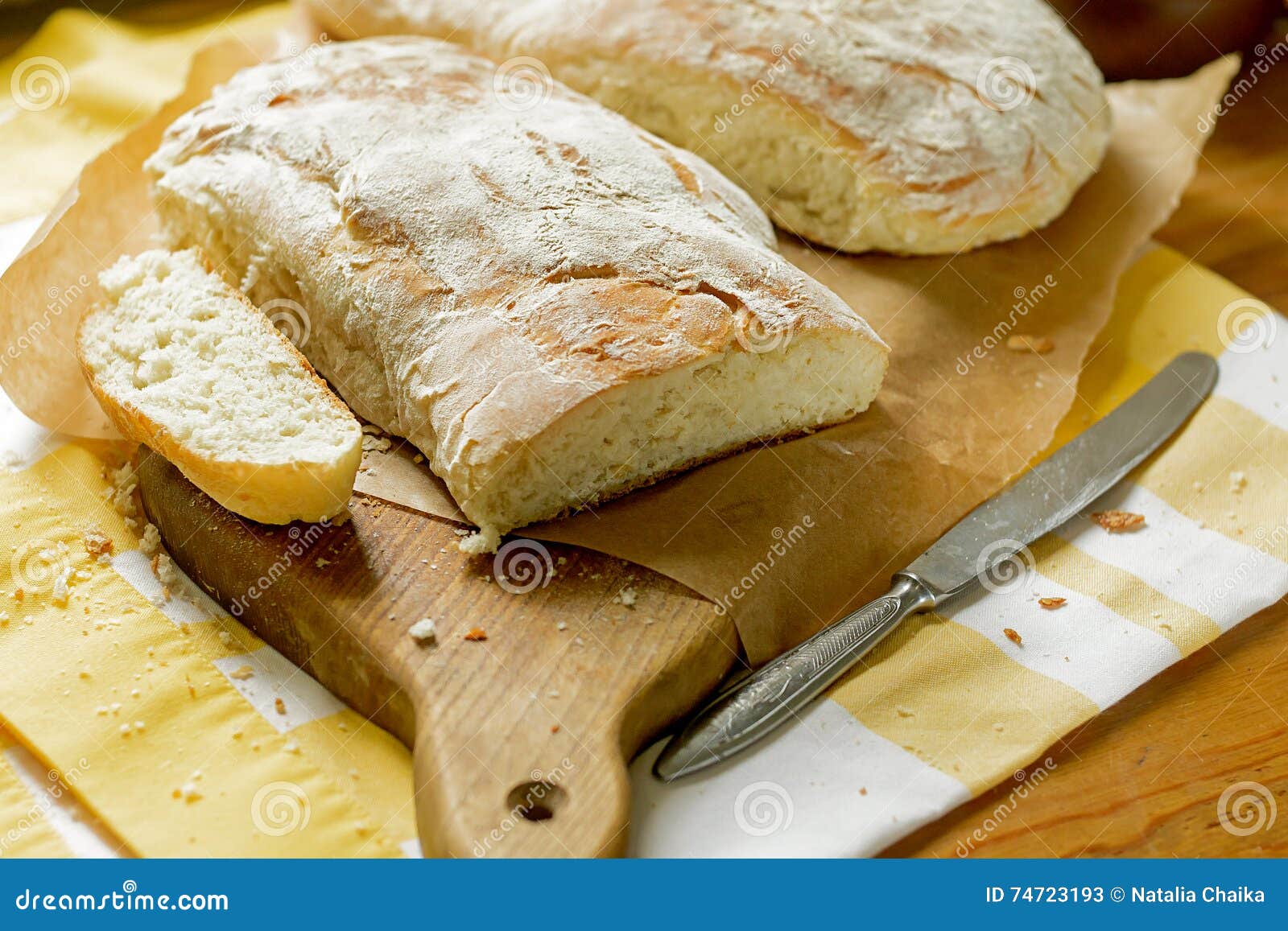 Two loafs of bread stock image. Image of healthy, tasty - 74723193