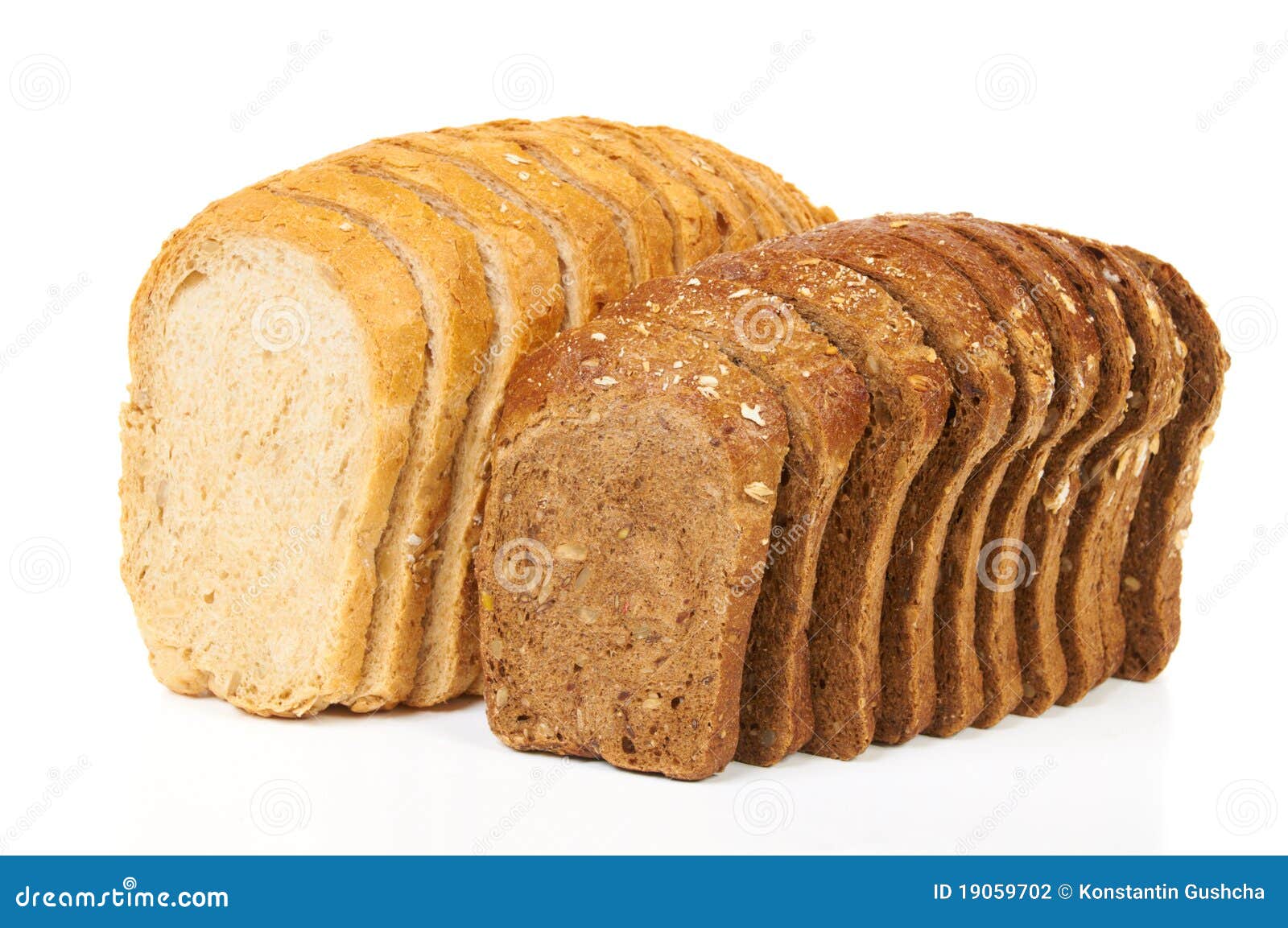 Two loaves of bread stock photo. Image of natural, lunch - 19059702