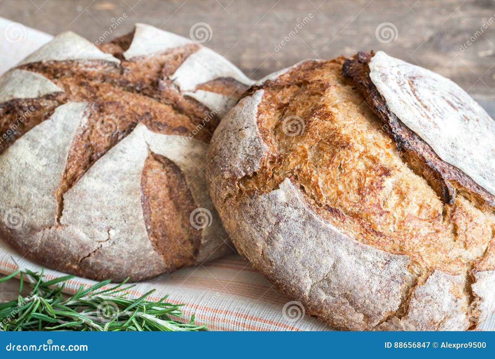 Two loaves of bread stock image. Image of fashioned, brown - 88656847