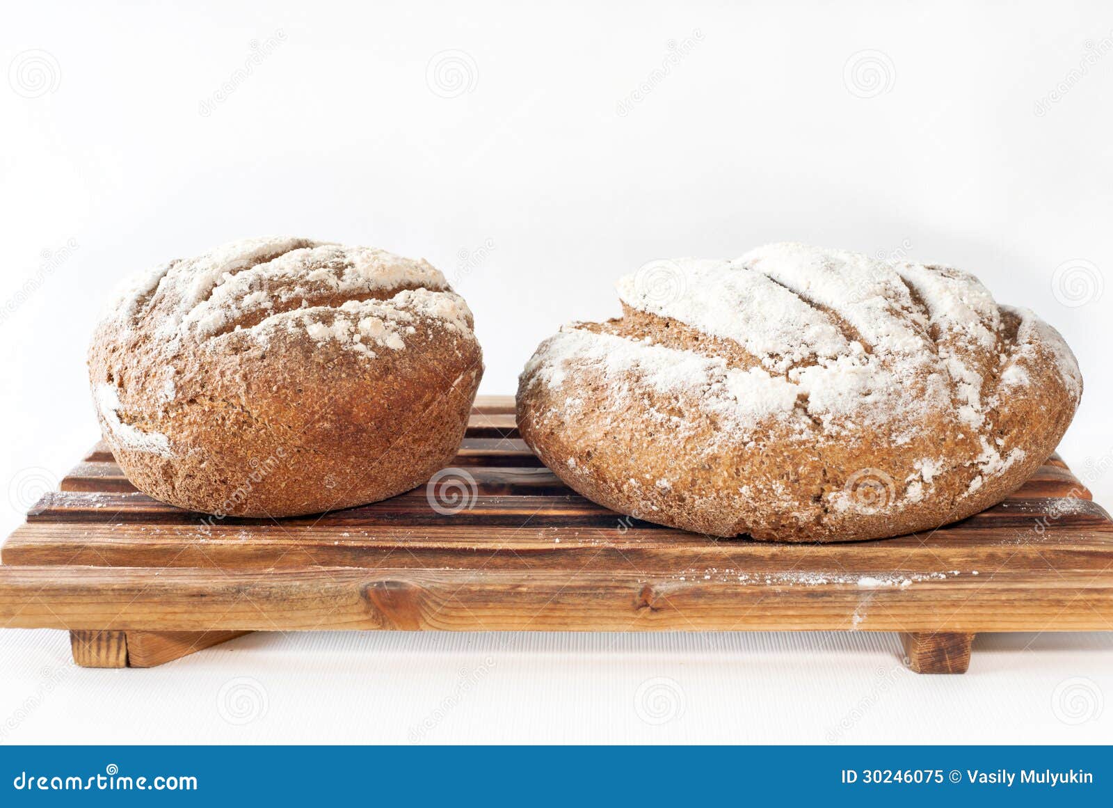 Two loaves of bread stock image. Image of baking, cuisine - 30246075