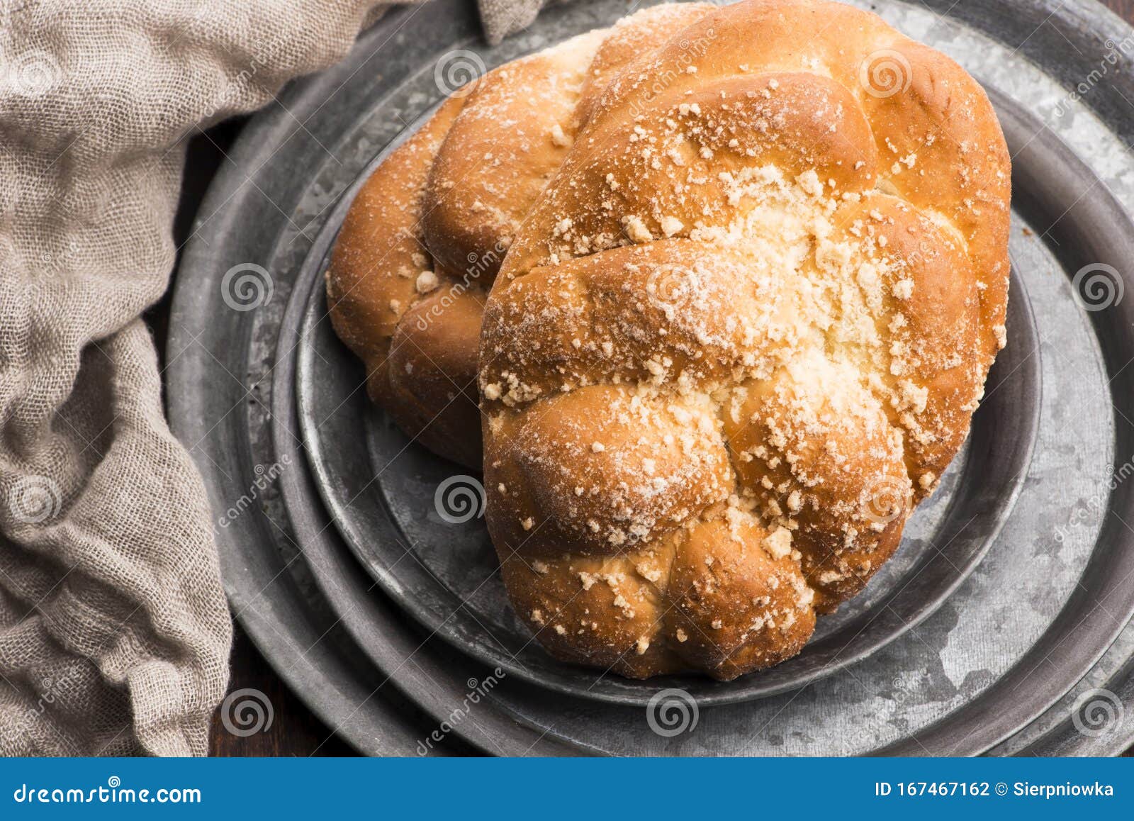 Two Loaves of Challah Bread Stock Photo - Image of challah, braided ...