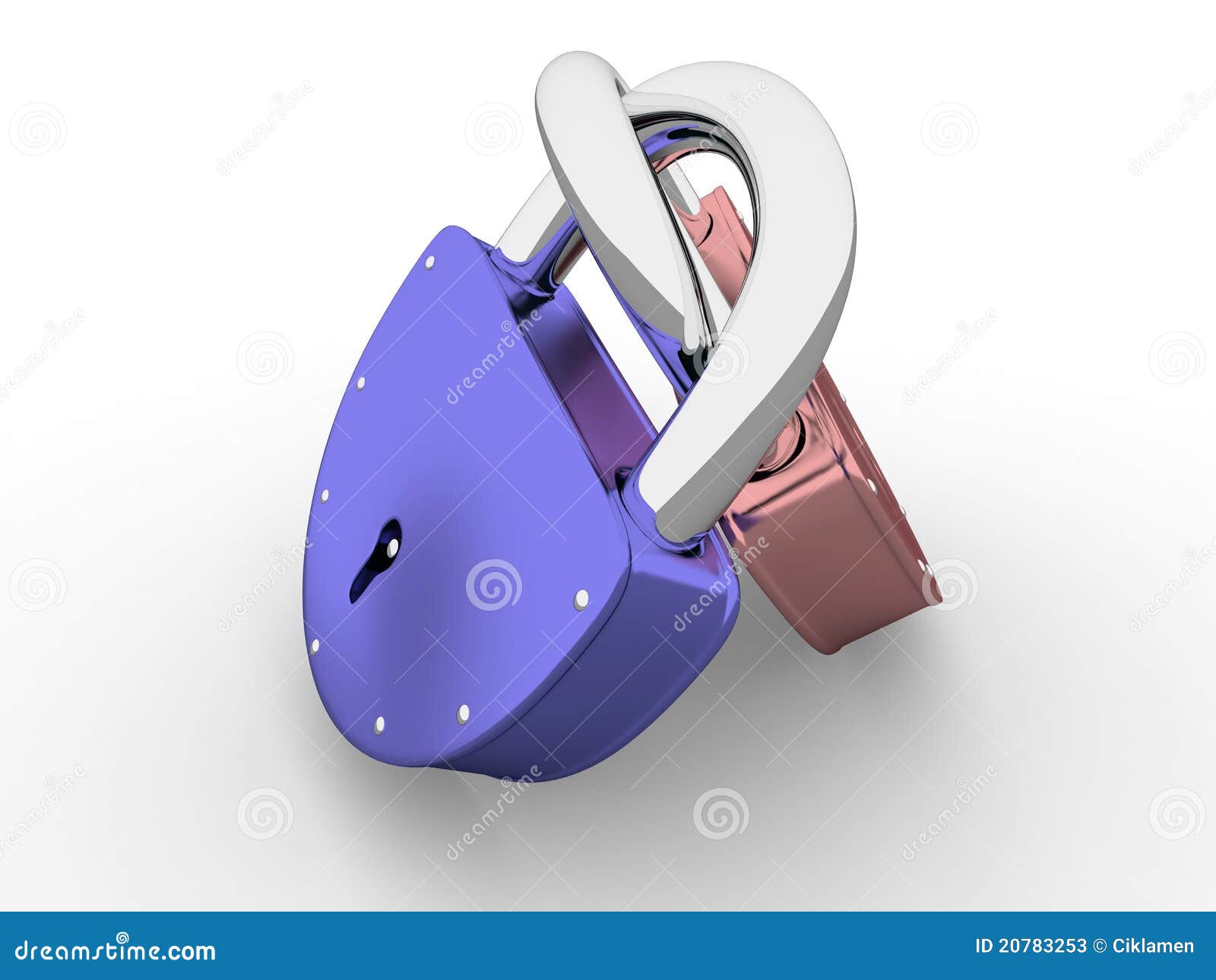Two lock stock illustration. Illustration of blue, open - 20783253