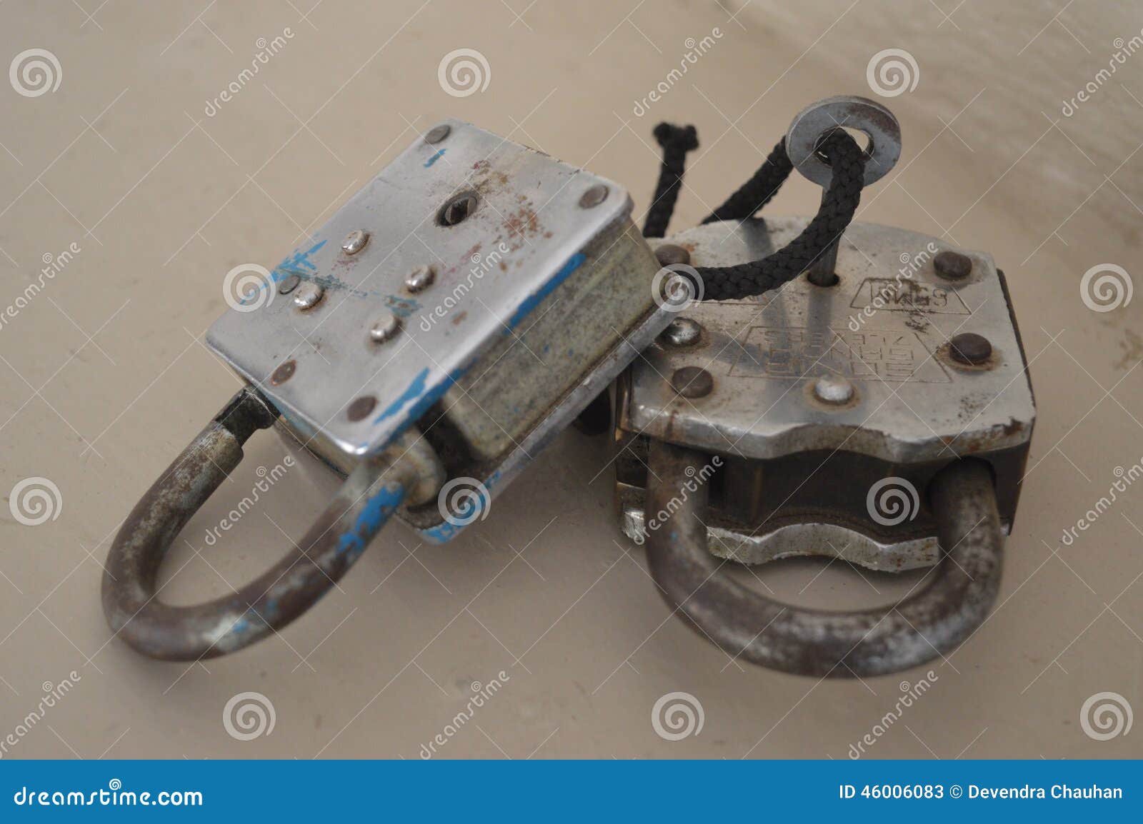 Two locks editorial stock photo. Image of secure, locks - 46006083
