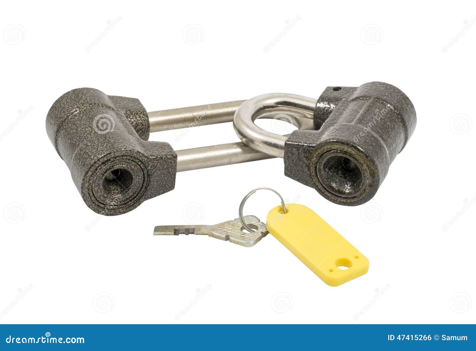 Two locks stock photo. Image of skill, steel, bank, padlock - 47415266