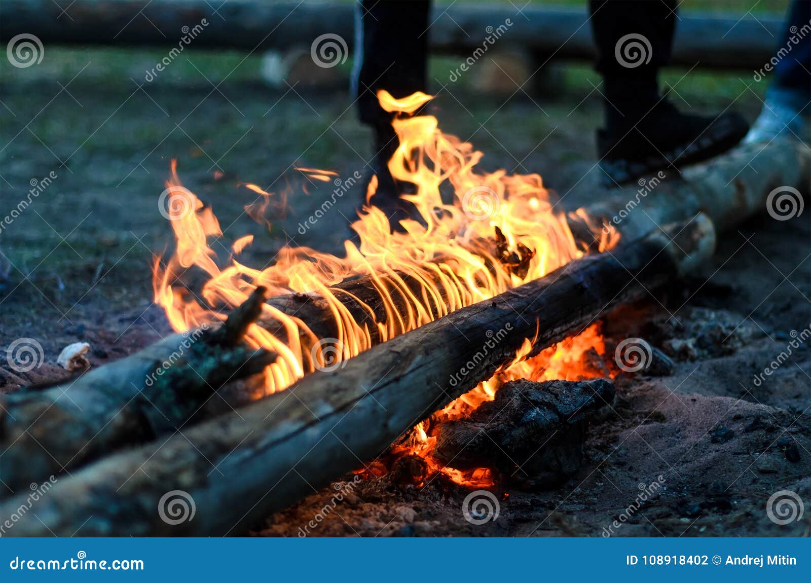 The flames of the pyre stock photo. Image of naturen - 108918402