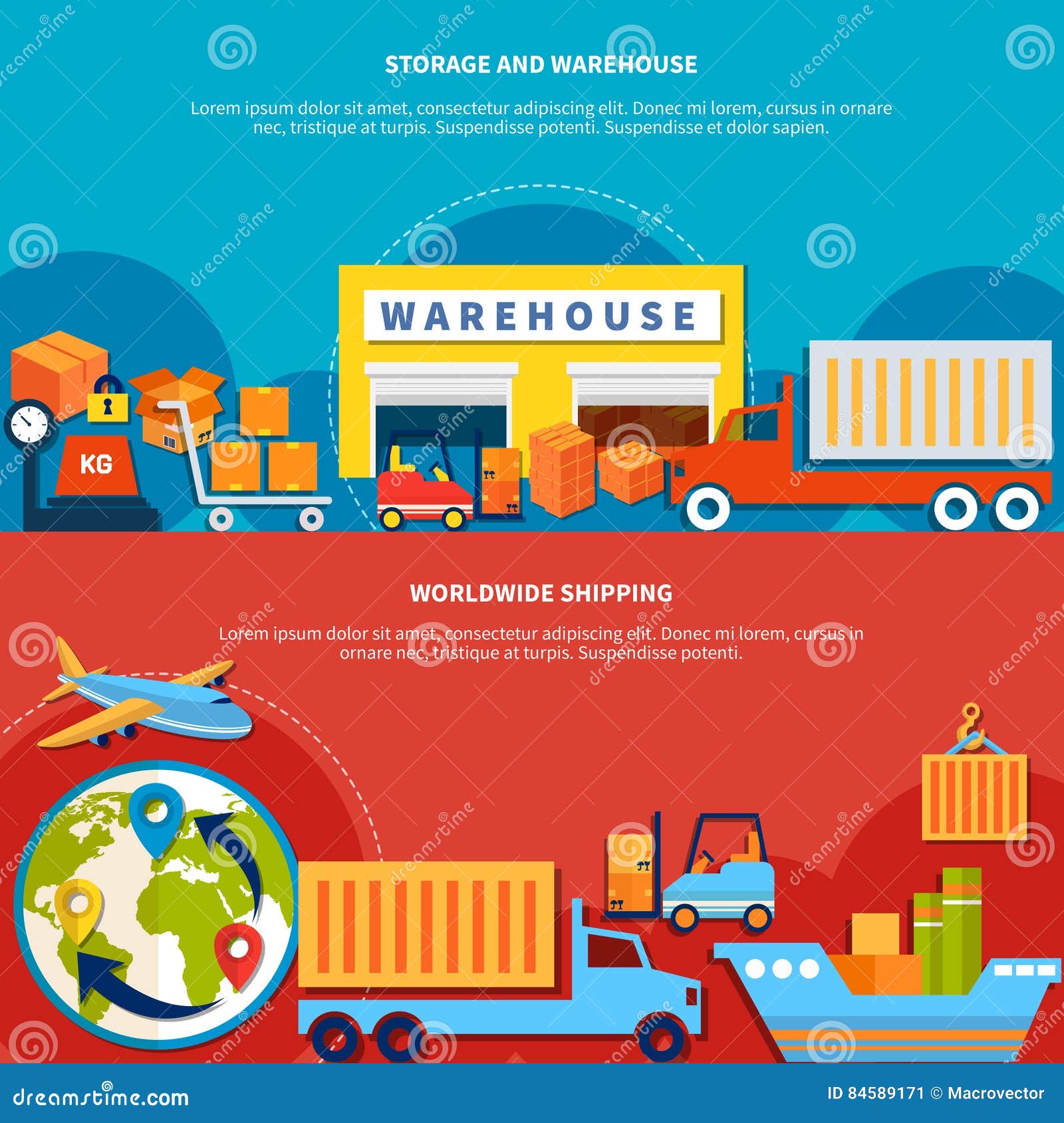 Logistic Banner Template. Truck Symbol Logistics. International ...