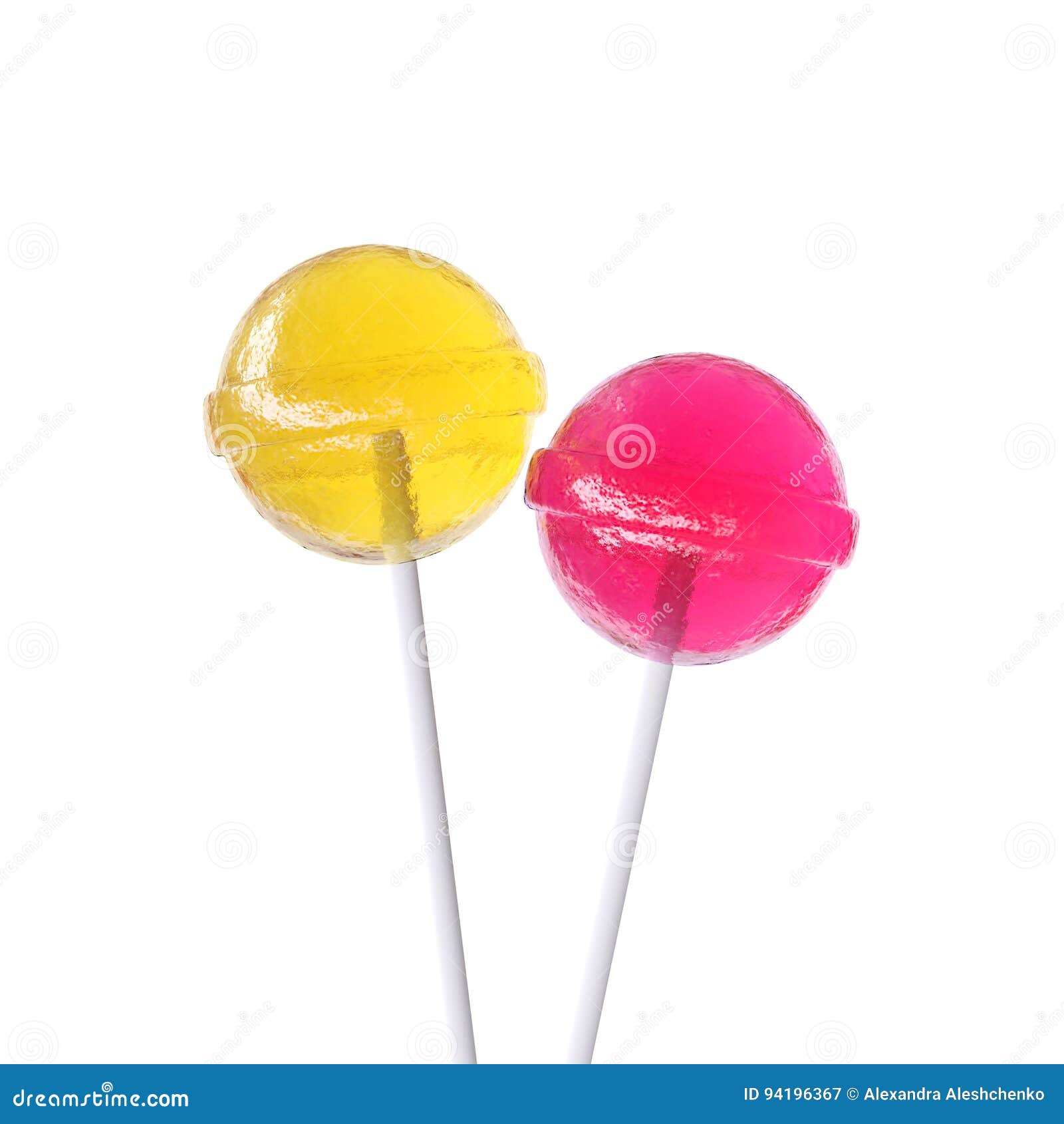 Two lollipops stock illustration. Illustration of pink - 94196367