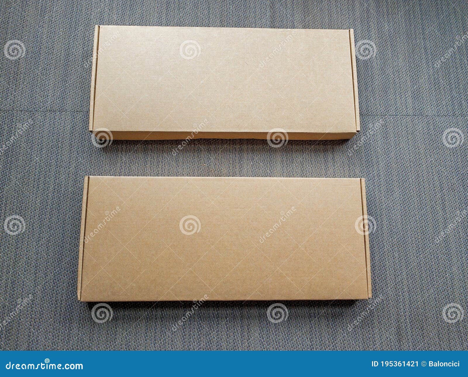 Two Boxes stock image. Image of cardboard, carton, closed - 195361421