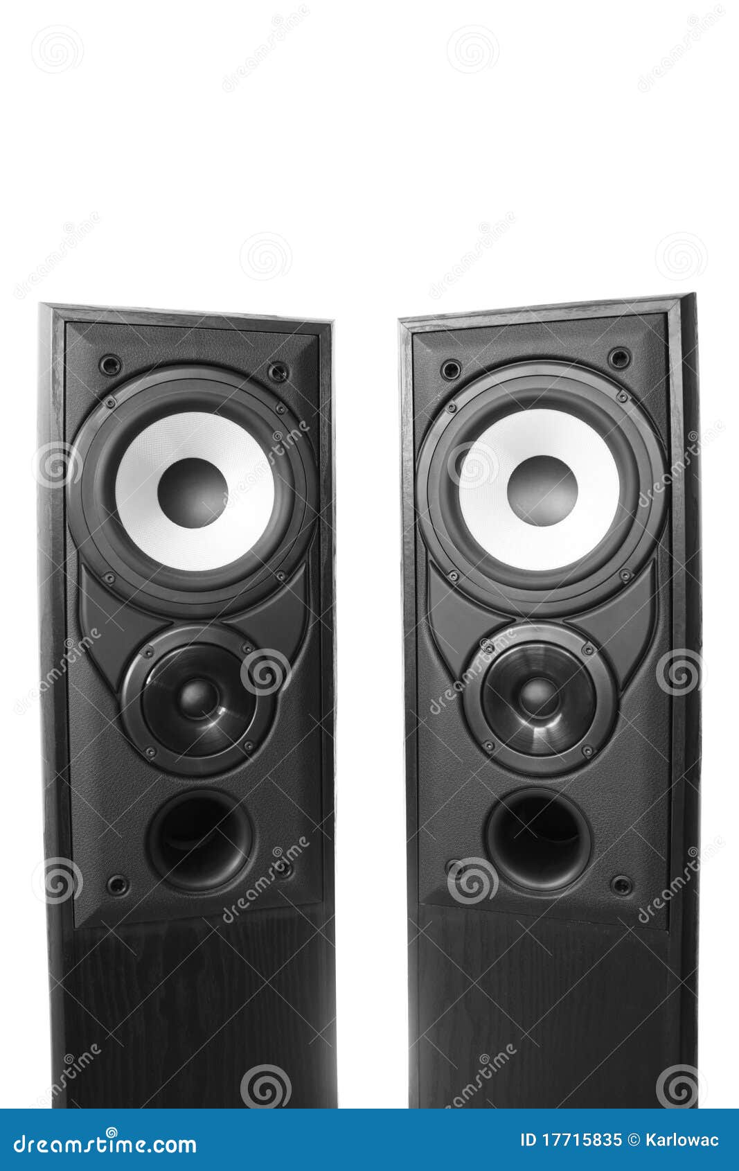 Two loudspeakers stock image. Image of loudspeaker, electronic - 17715835