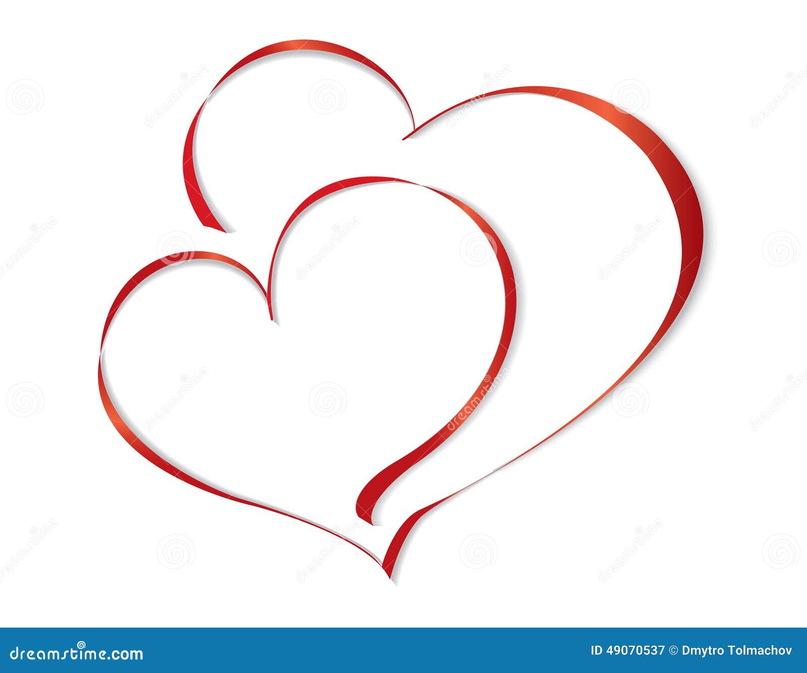Two lovers heart stock vector. Illustration of decoration - 49070537