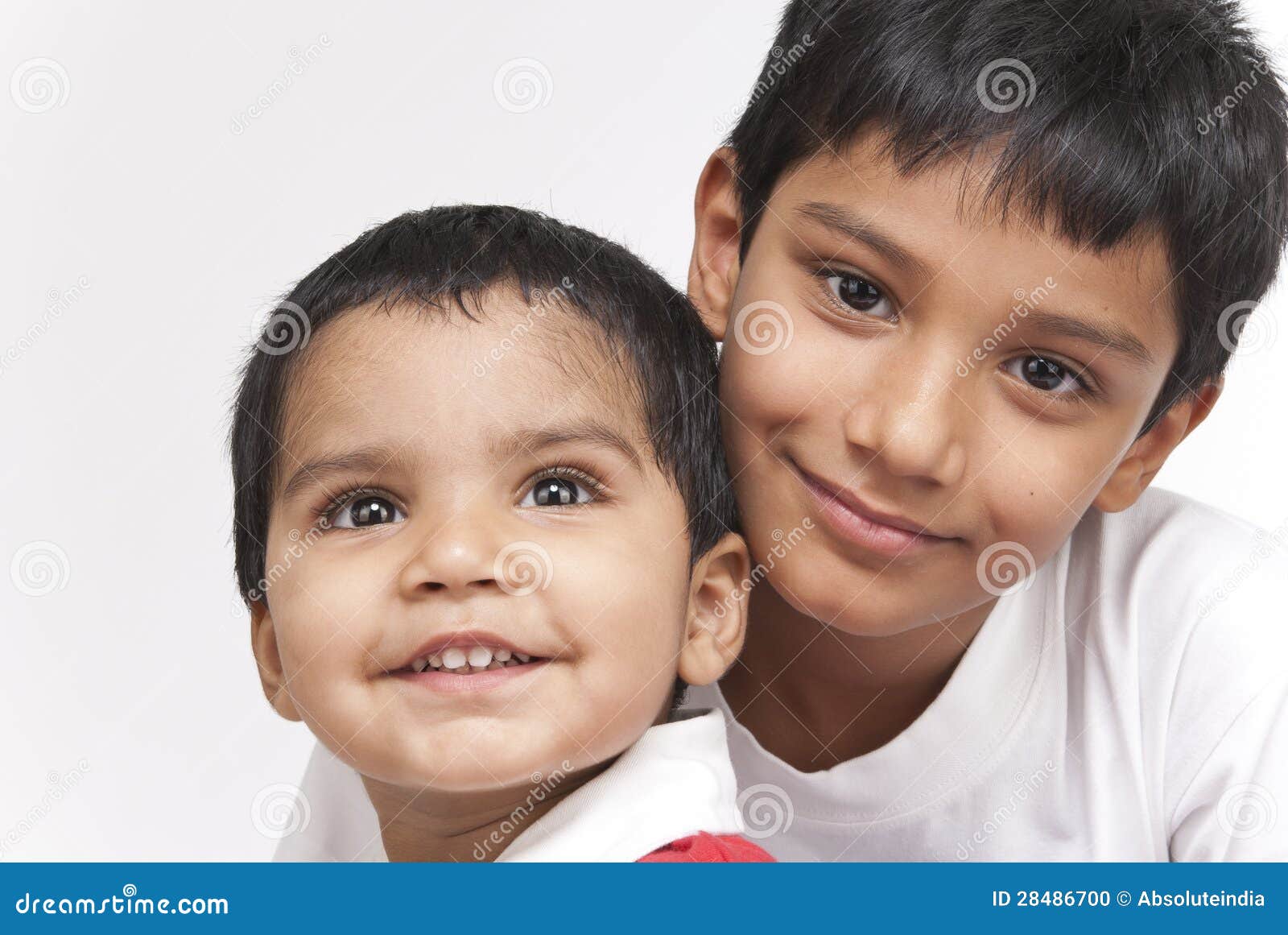 Two Loving Brothers in Indoors Stock Photo - Image of child, male: 28486700