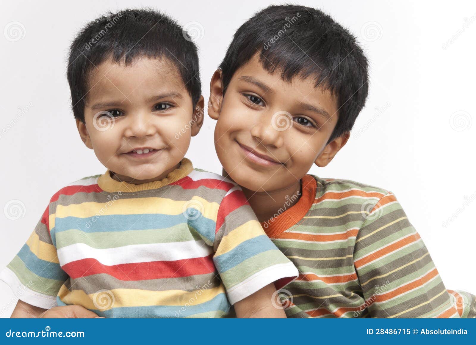 Two Loving Brothers in Indoors Stock Image - Image of child, cheerful ...