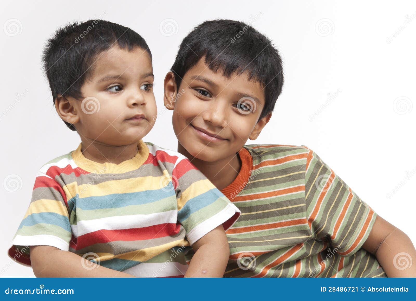 Two Loving Brothers in Indoors Stock Image - Image of brother, portrait ...