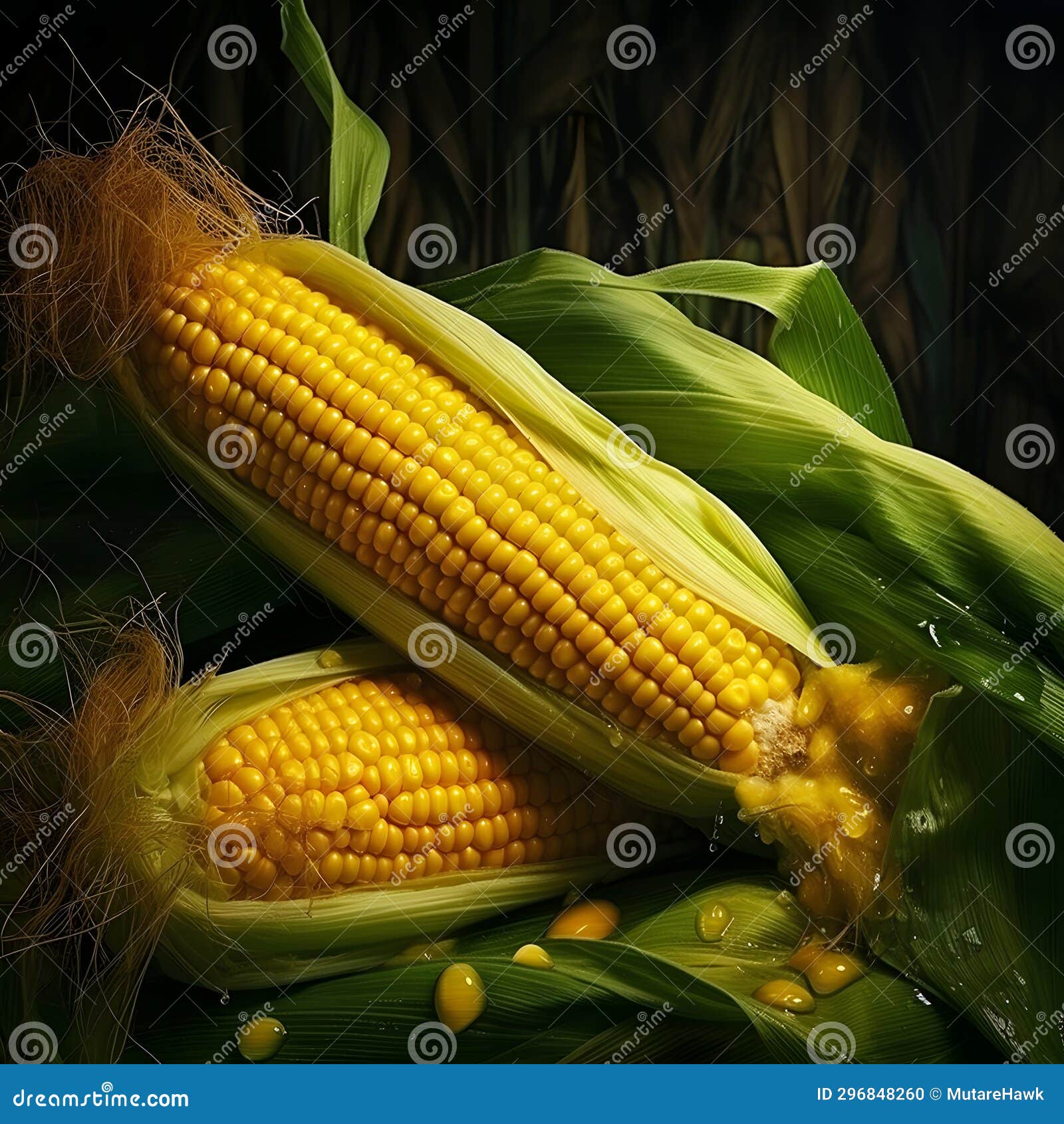 Two Lying Corn Cobs. Corn As a Dish of Thanksgiving for the Harvest ...