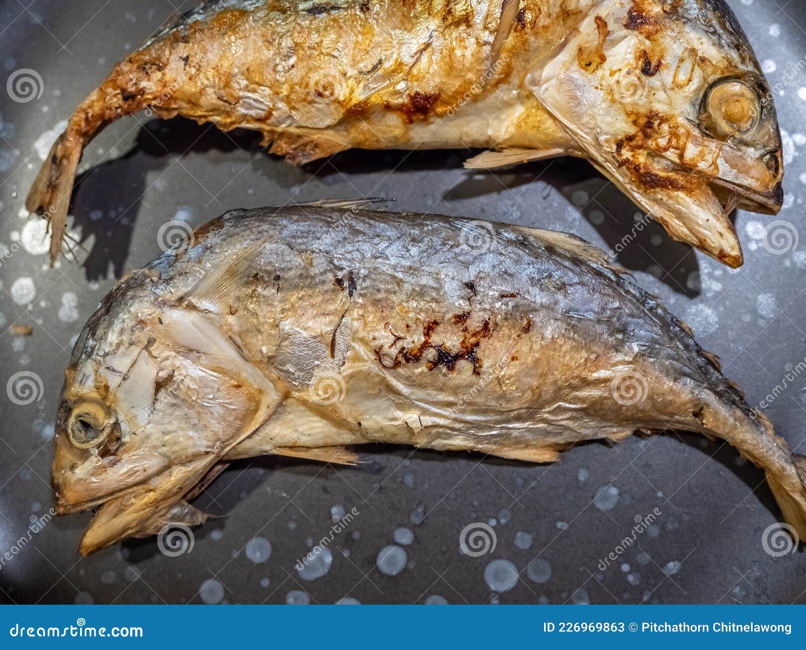 Two Mackeral Fish for Dinner Stock Image - Image of seafood, style ...