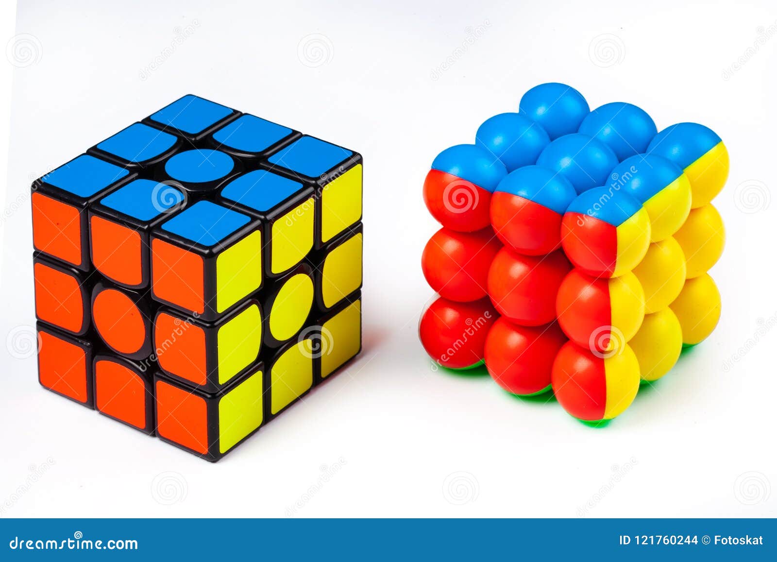 Two Magic Cubes editorial stock image. Image of finishing - 121760244