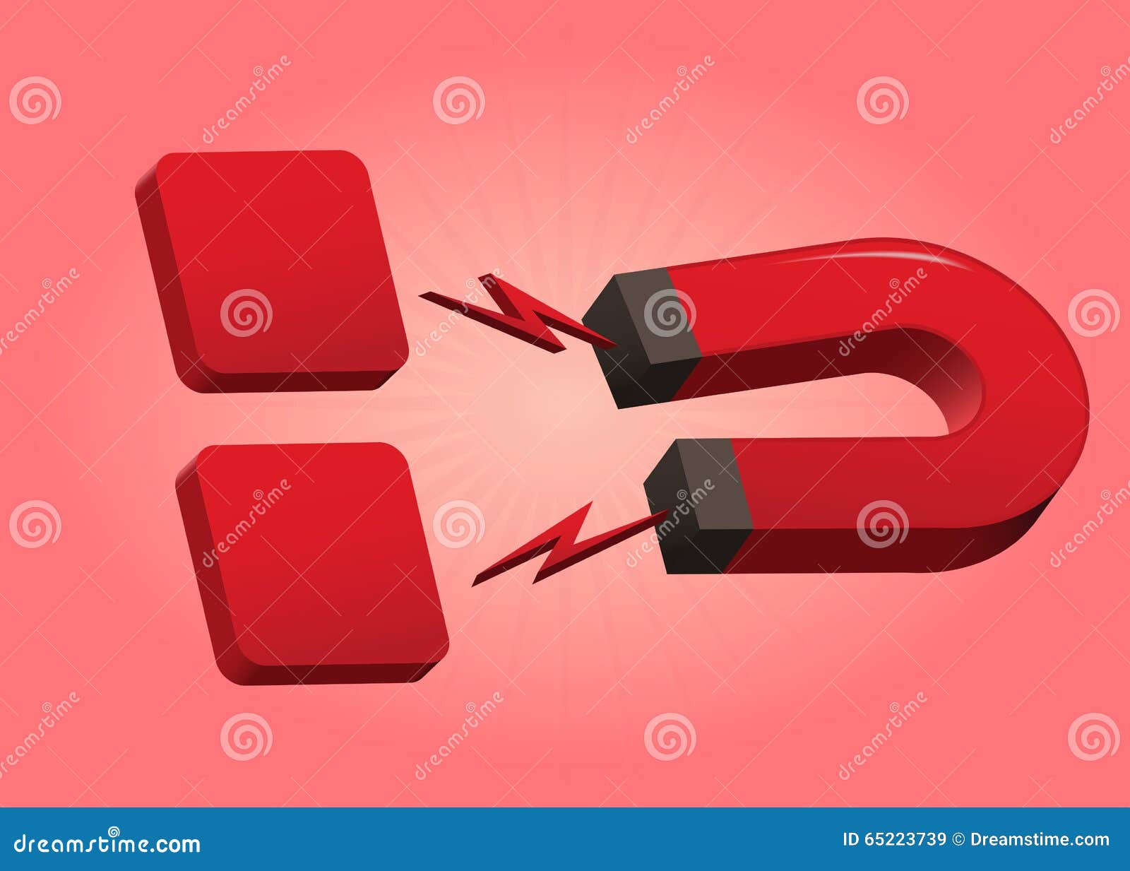Two magnet plates stock vector. Illustration of physics - 65223739