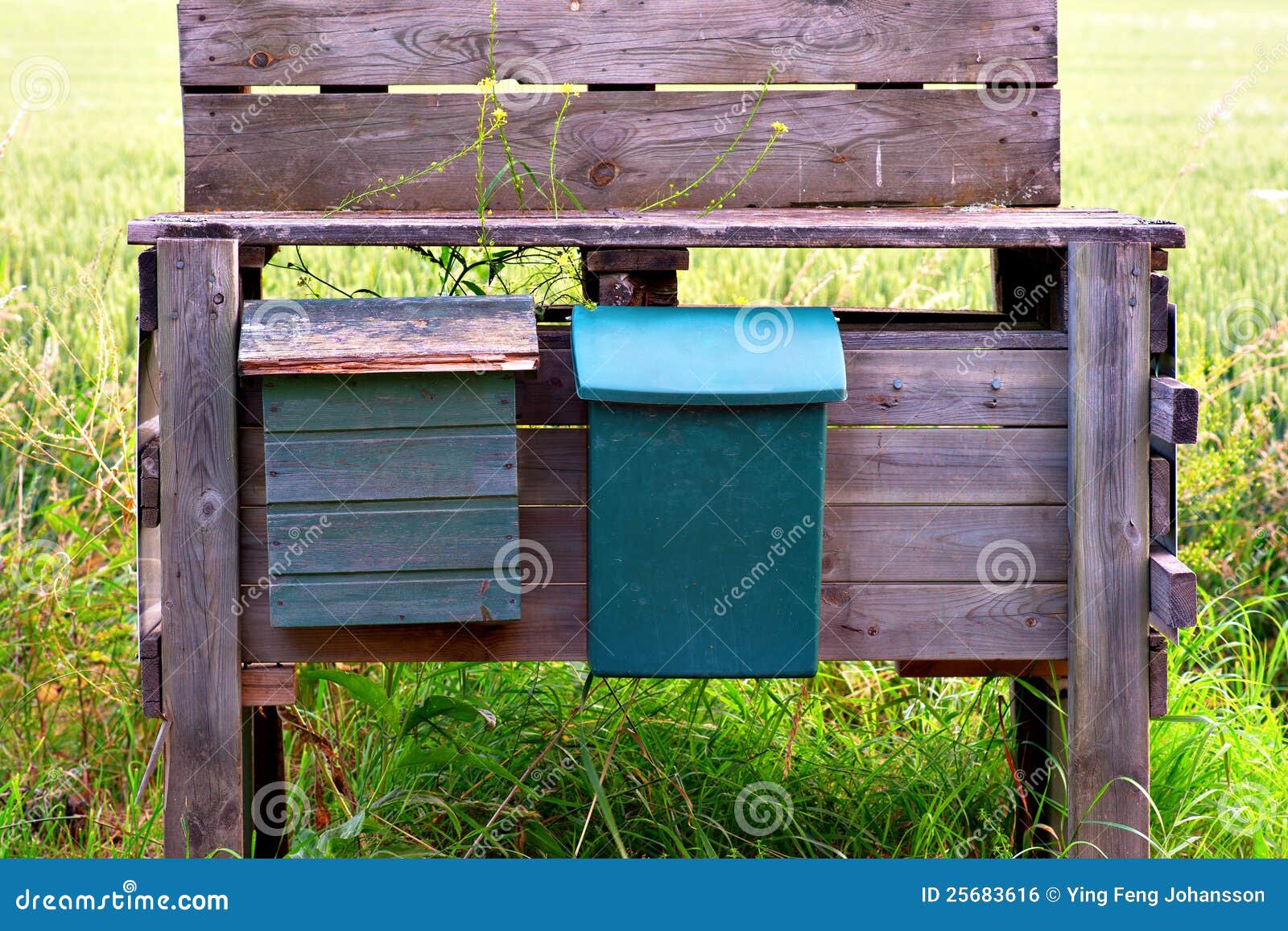 Two mailboxes stock photo. Image of nature, mail, countryside - 25683616