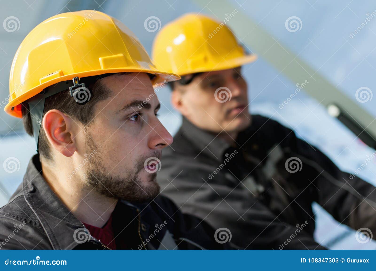 Two Maintenance Engineer Work on Relay Protection System Stock Image ...