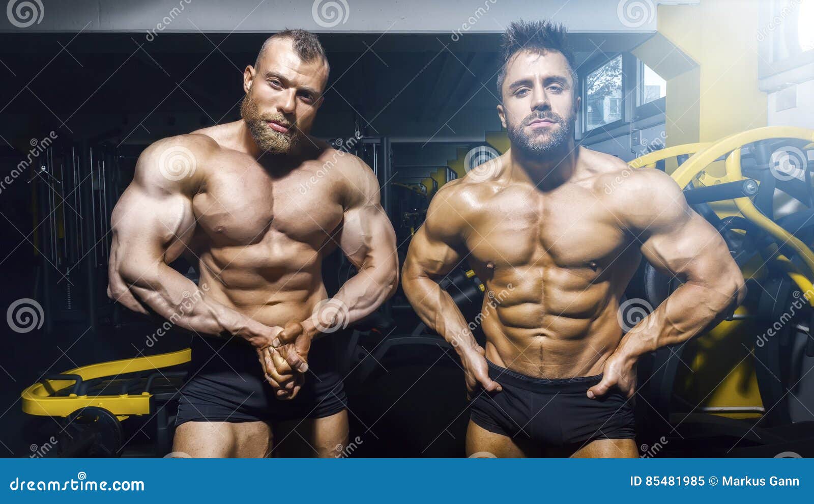 Bodybuilder Man Posing In The Gym Royalty-Free Stock Photo ...