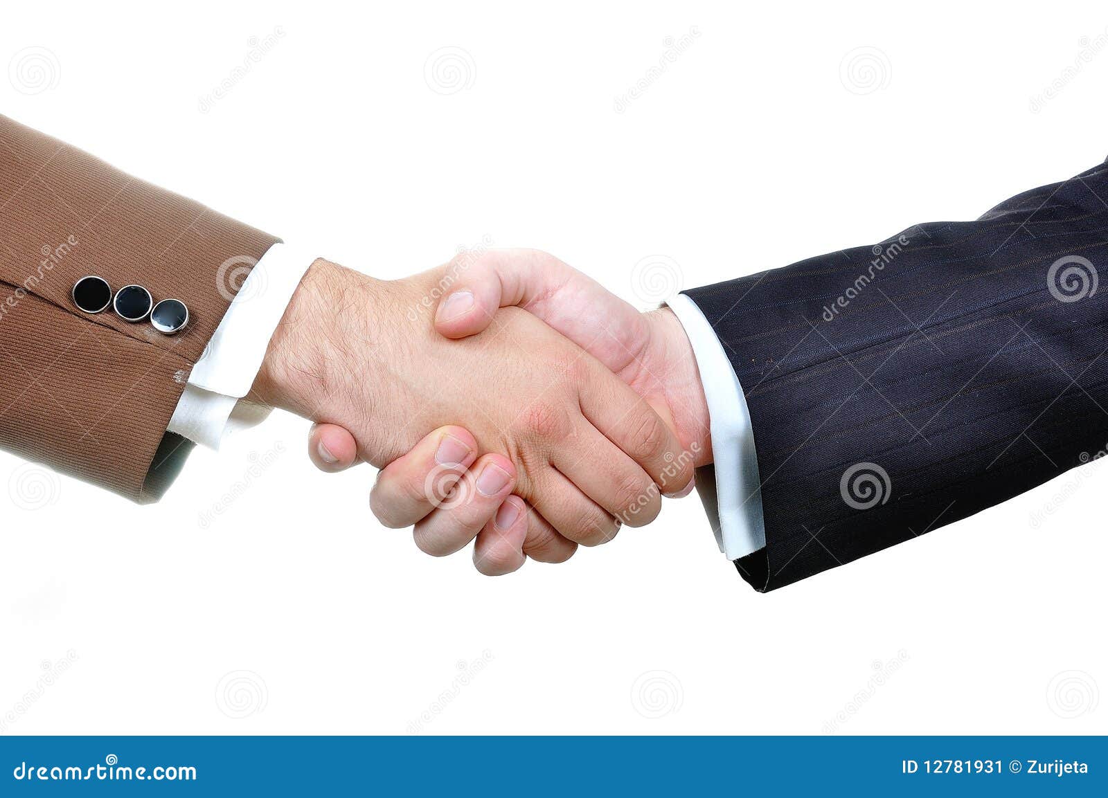 Two Male Business People Hands Stock Image - Image of agreement ...