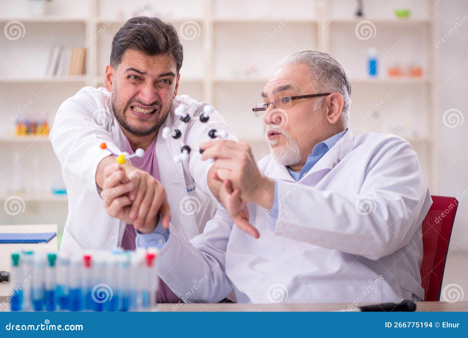 Two Male Chemists Working at the Lab Stock Photo - Image of physicist ...