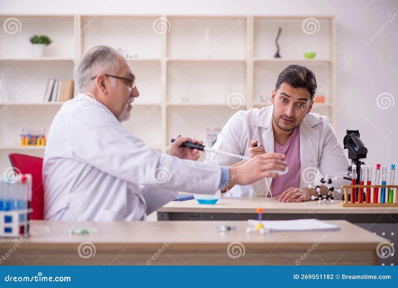 Two Male Chemists Working at the Lab Stock Photo - Image of scientific ...