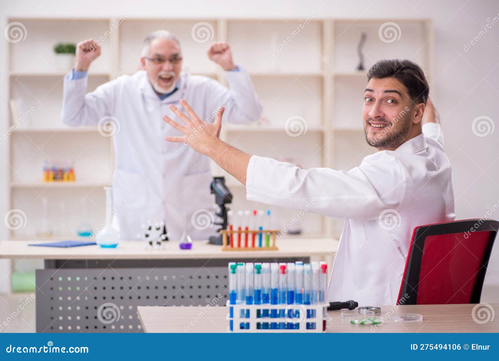 Two Male Chemists Working at the Lab Stock Photo - Image of test ...