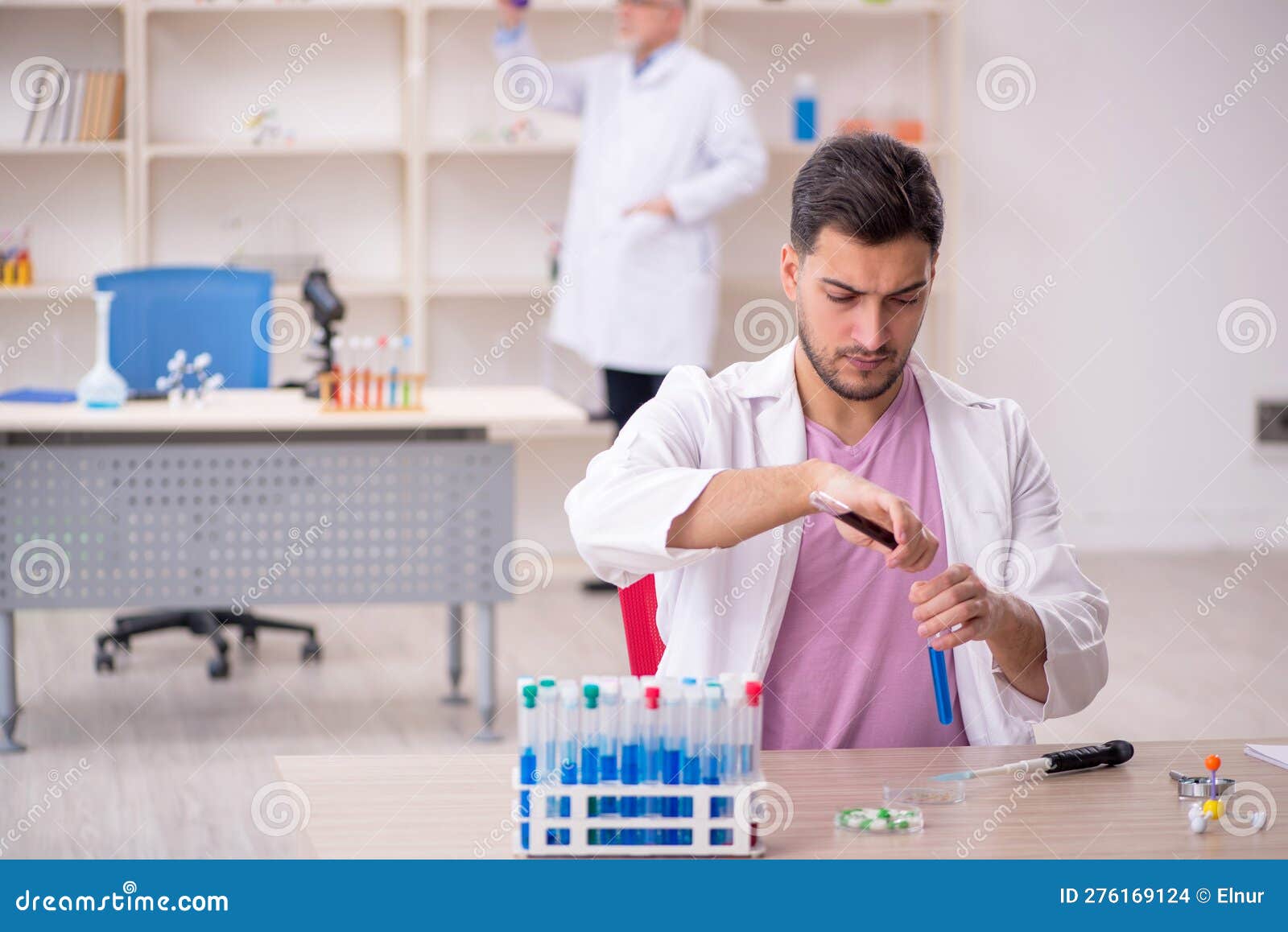Two Male Chemists Working at the Lab Stock Photo - Image of colleagues ...