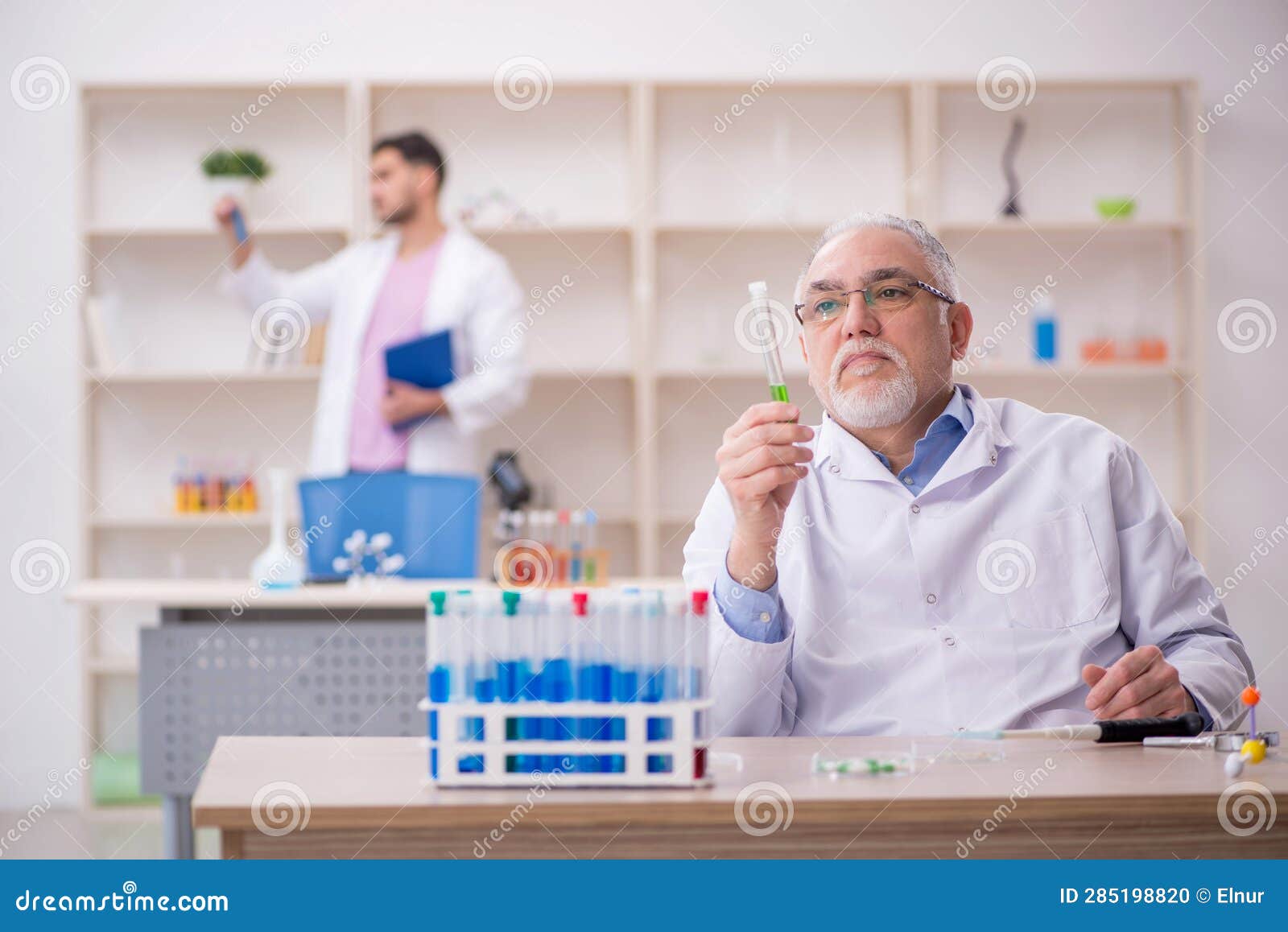 Two Male Chemists Working at the Lab Stock Photo - Image of colleagues ...