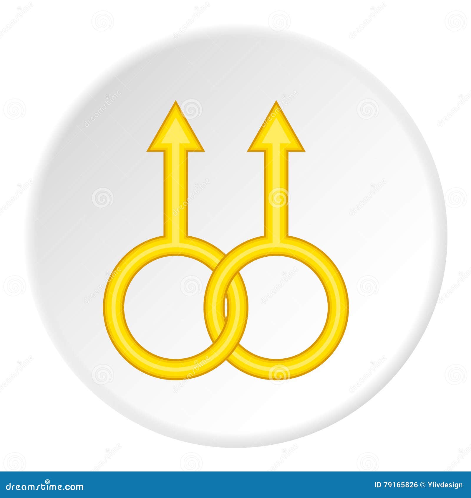 Two Male Sign Icon, Cartoon Style Stock Vector - Illustration of gender ...