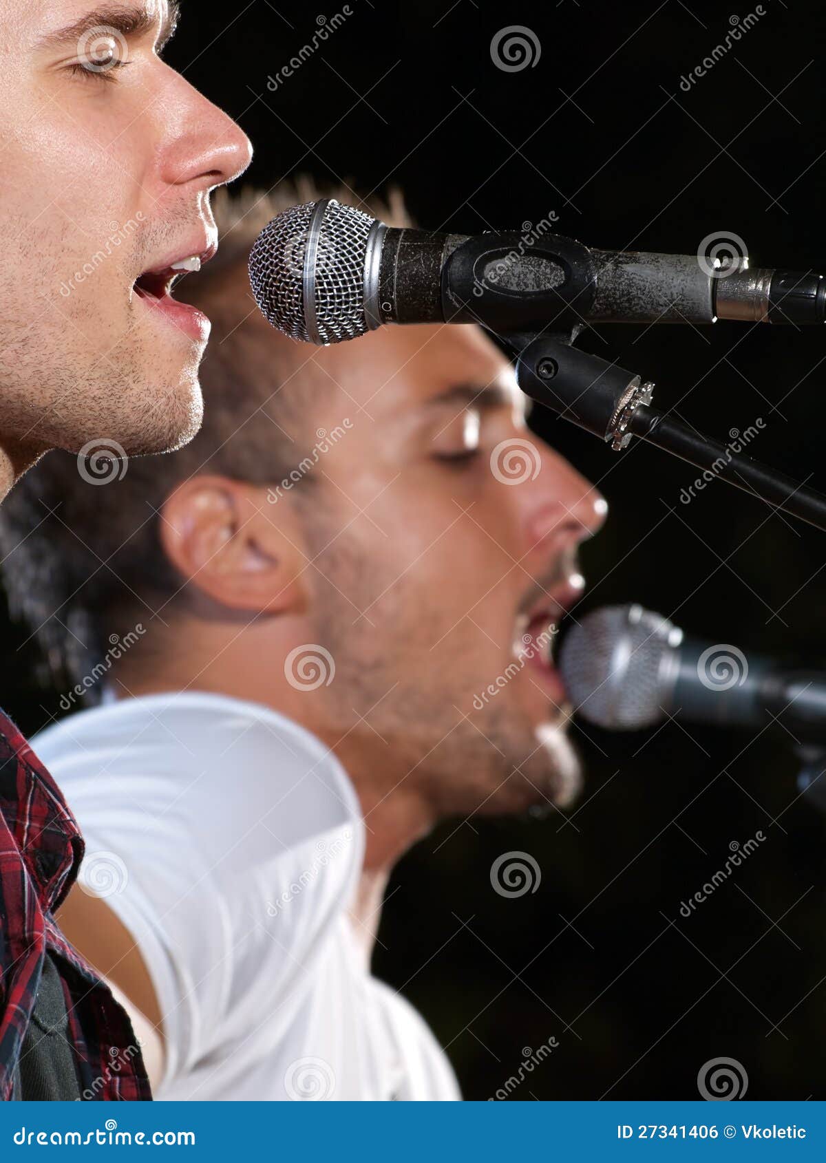 Two male singers stock photo. Image of person, entertainment - 27341406