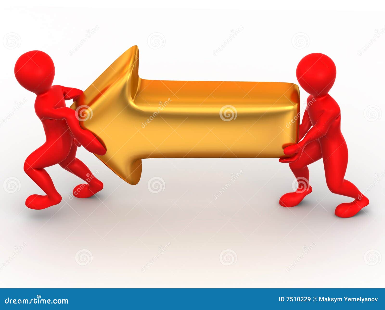 Two Man with arrow stock illustration. Illustration of icon - 7510229