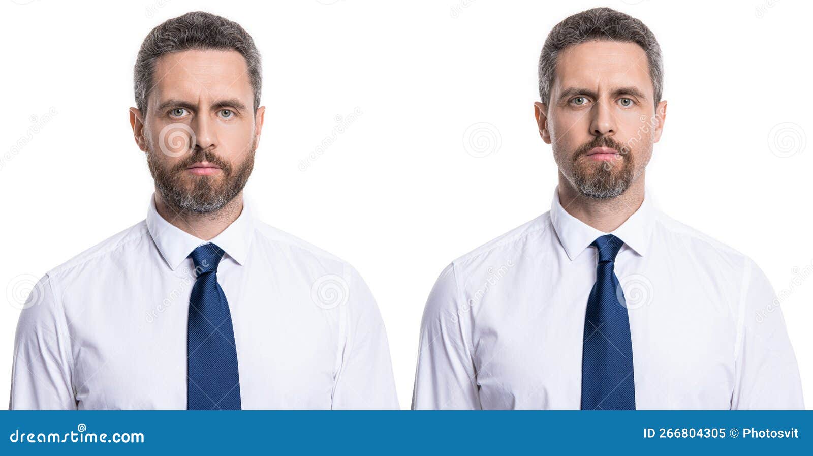 Two Man Face Stubble Collage before and after on Background. before and ...