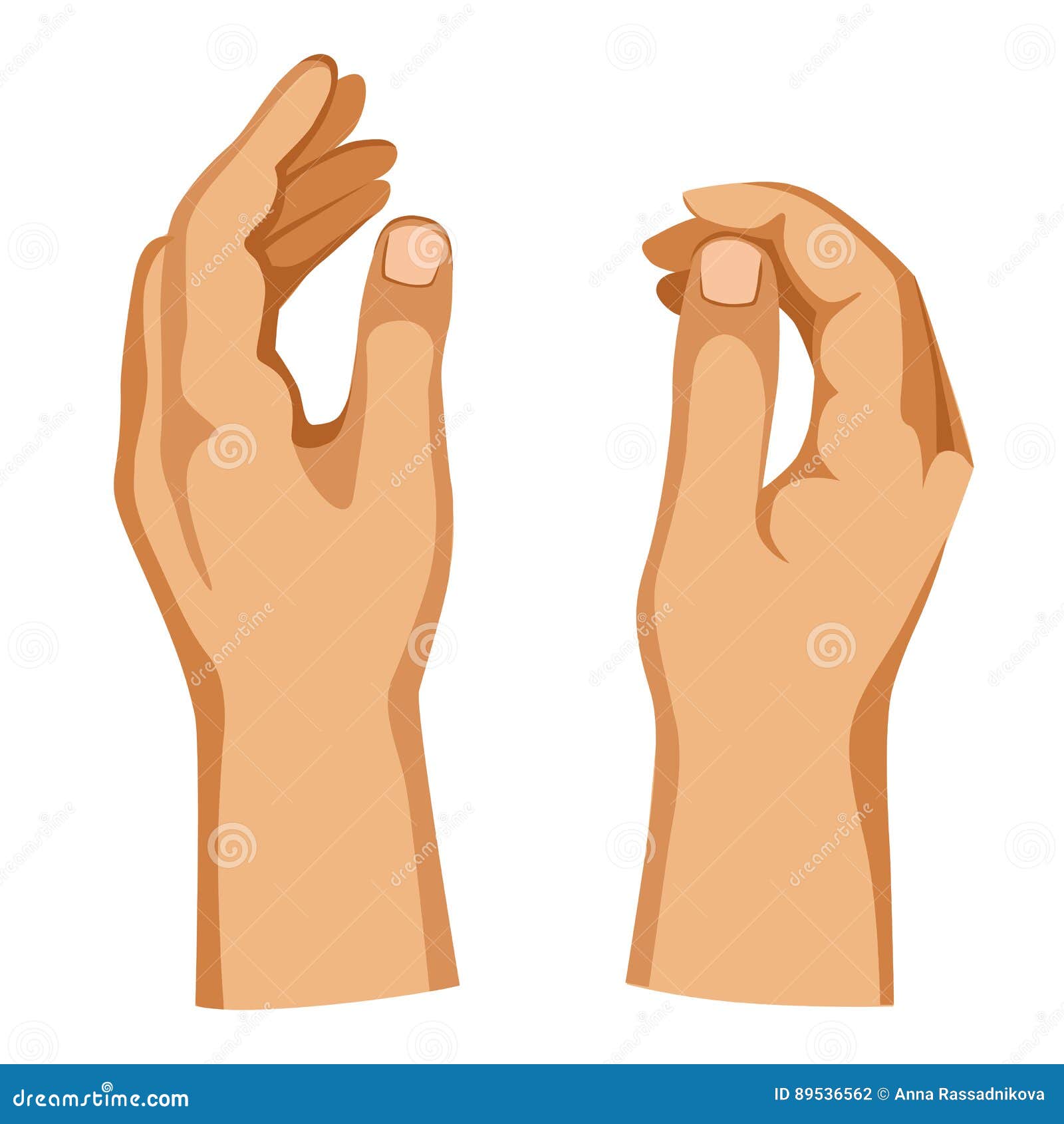 Two man hands stock vector. Illustration of gesture, right - 89536562
