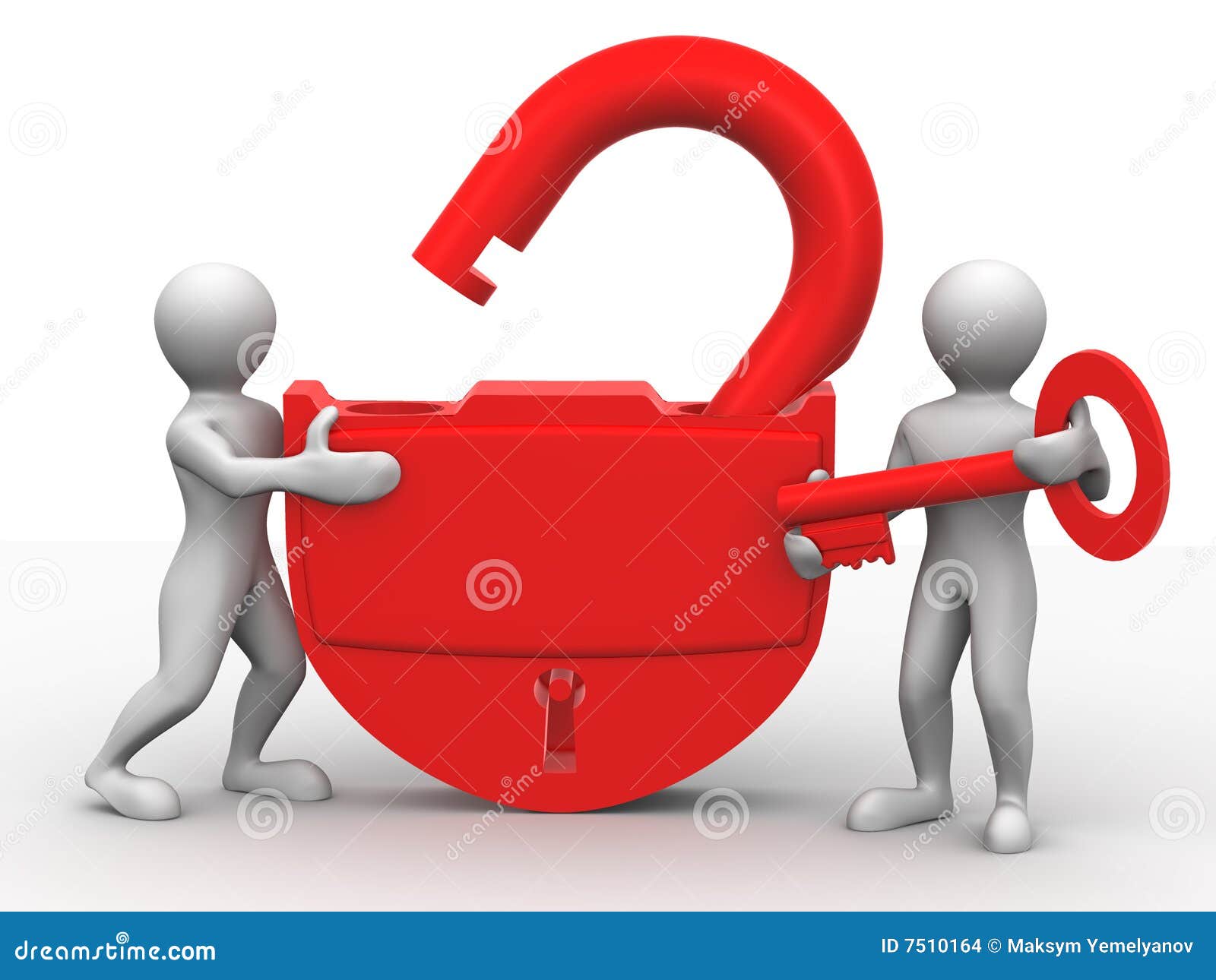 Two man with lock stock illustration. Illustration of shape - 7510164