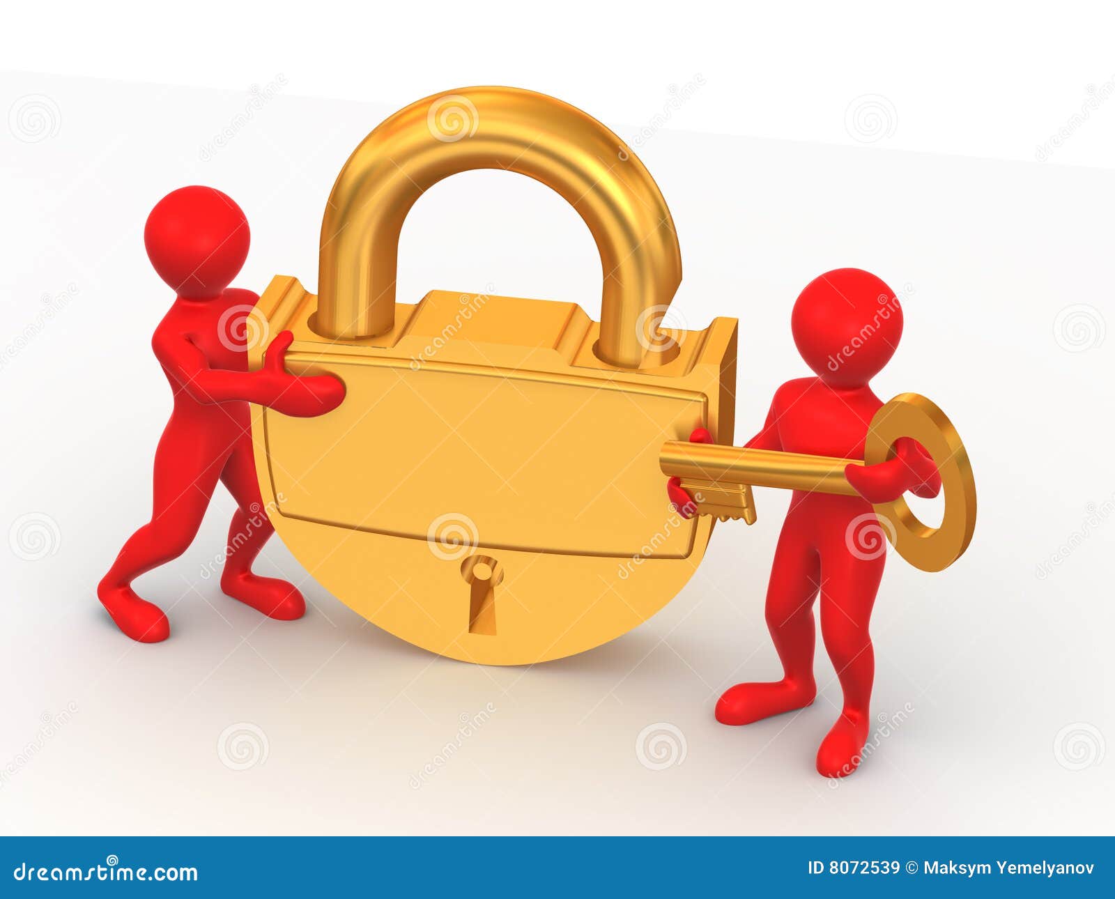 Two man with lock stock illustration. Illustration of security - 8072539