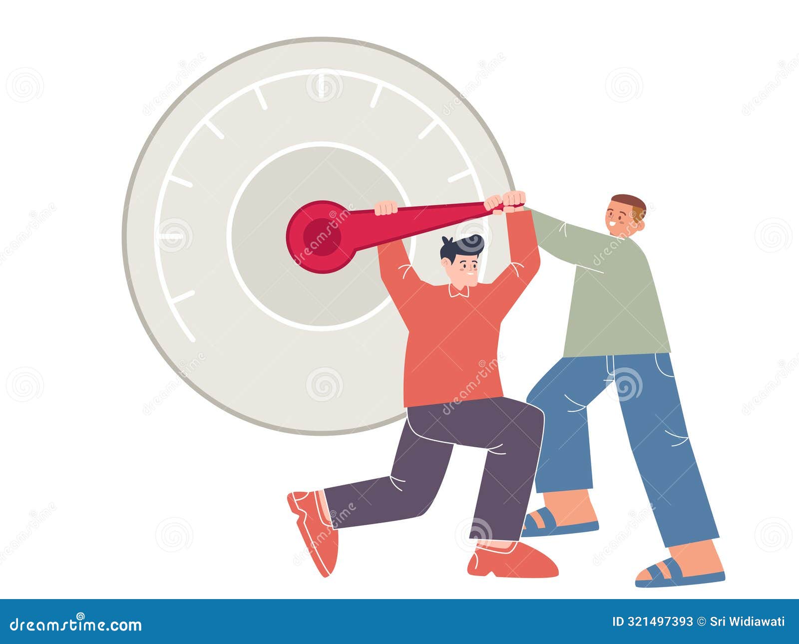 Gauge Meter. Rating Scale Bar Indicator With Arrow Speedometer ...