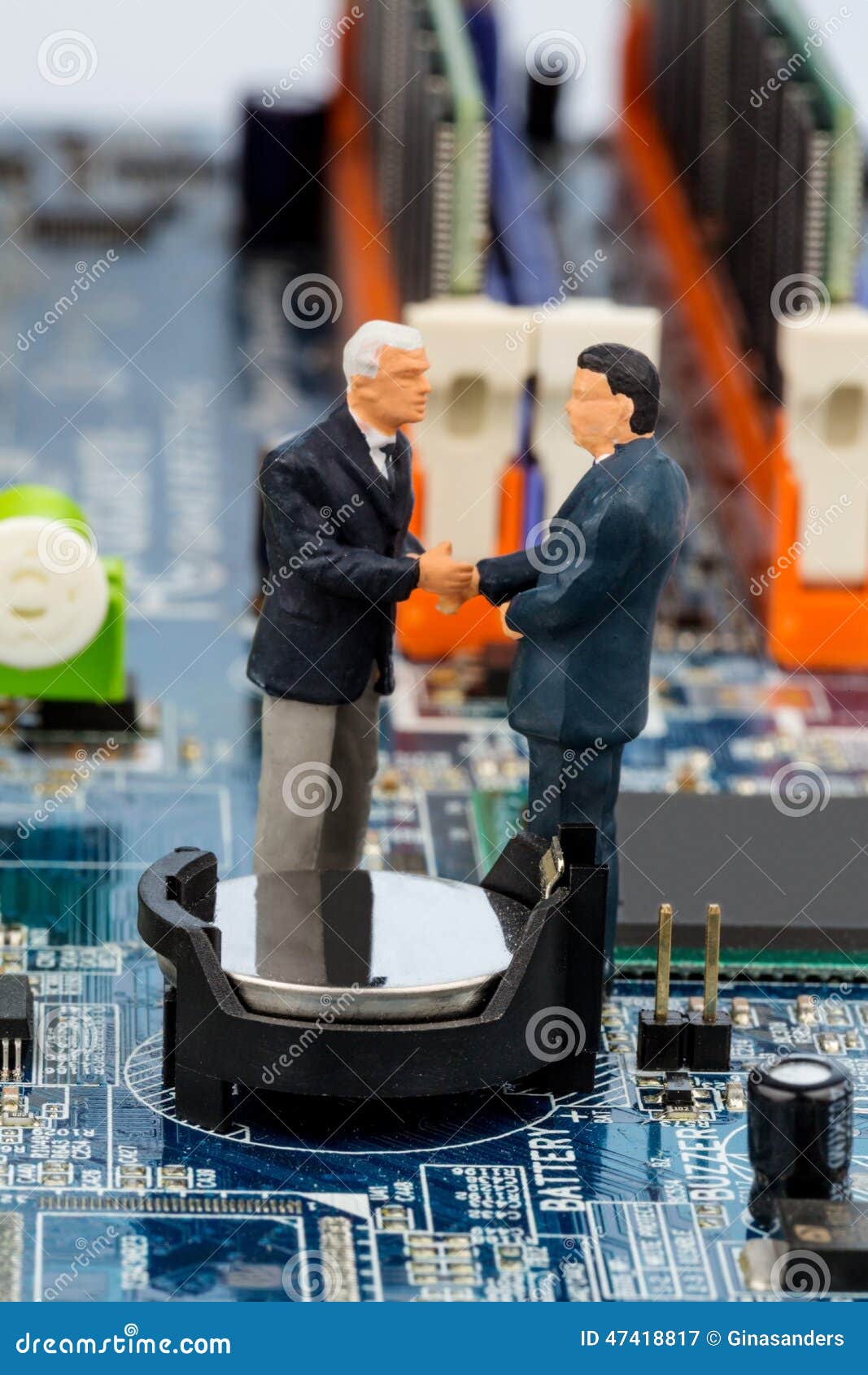 Two Managers on Board Computer Stock Image - Image of privacy, business ...