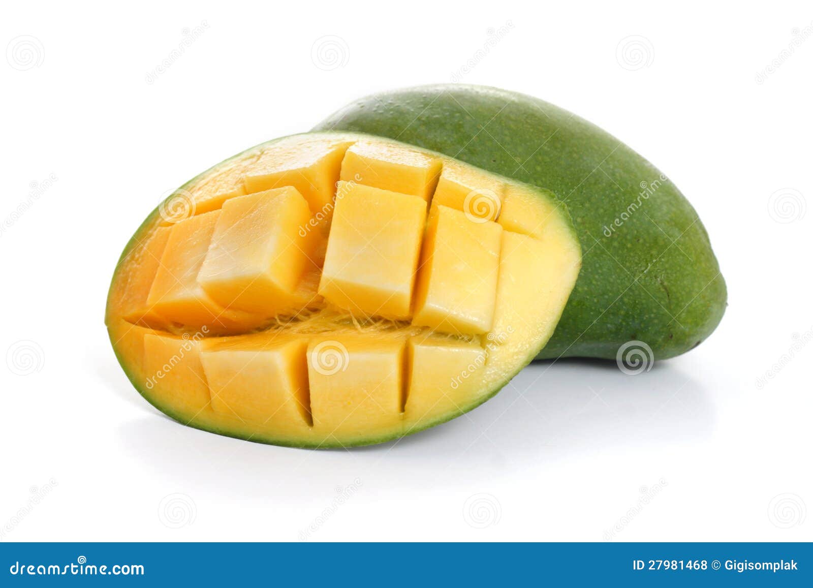 Two manggo on white stock photo. Image of fresh, sweet - 27981468