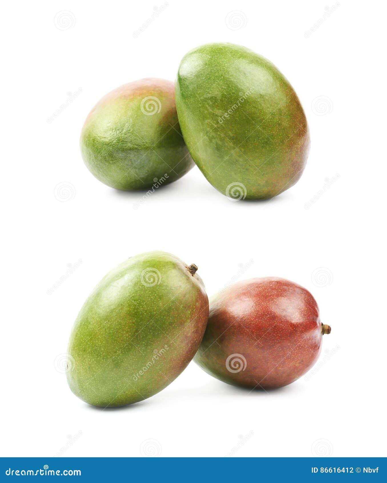 Two mango fruits isolated stock photo. Image of exotic - 86616412