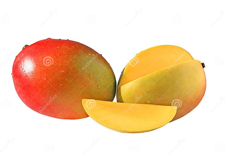 Two mangoes stock image. Image of palatable, white, delicious - 4167313
