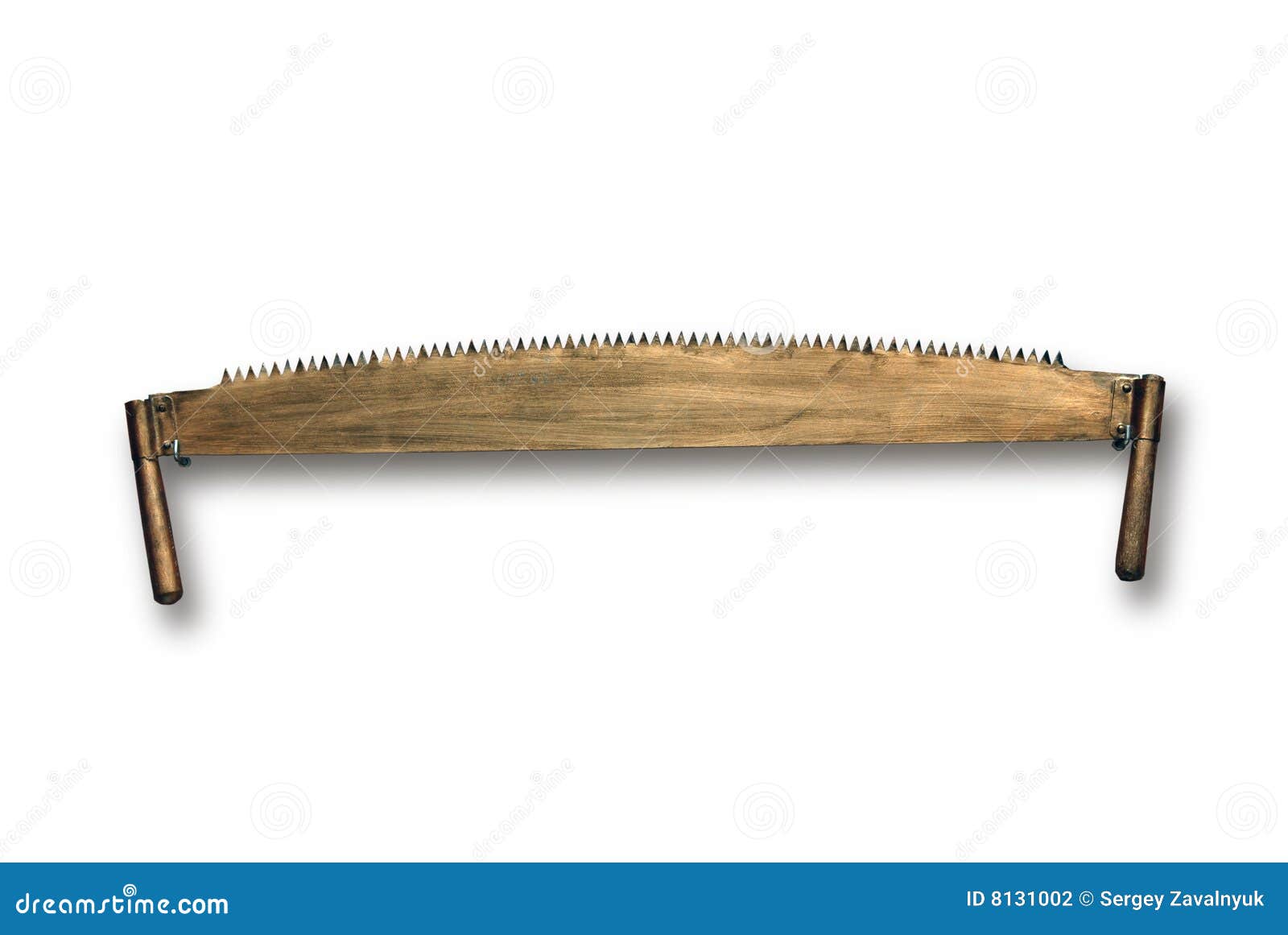 Two-manual Saw on a White Background Stock Photo - Image of shade ...