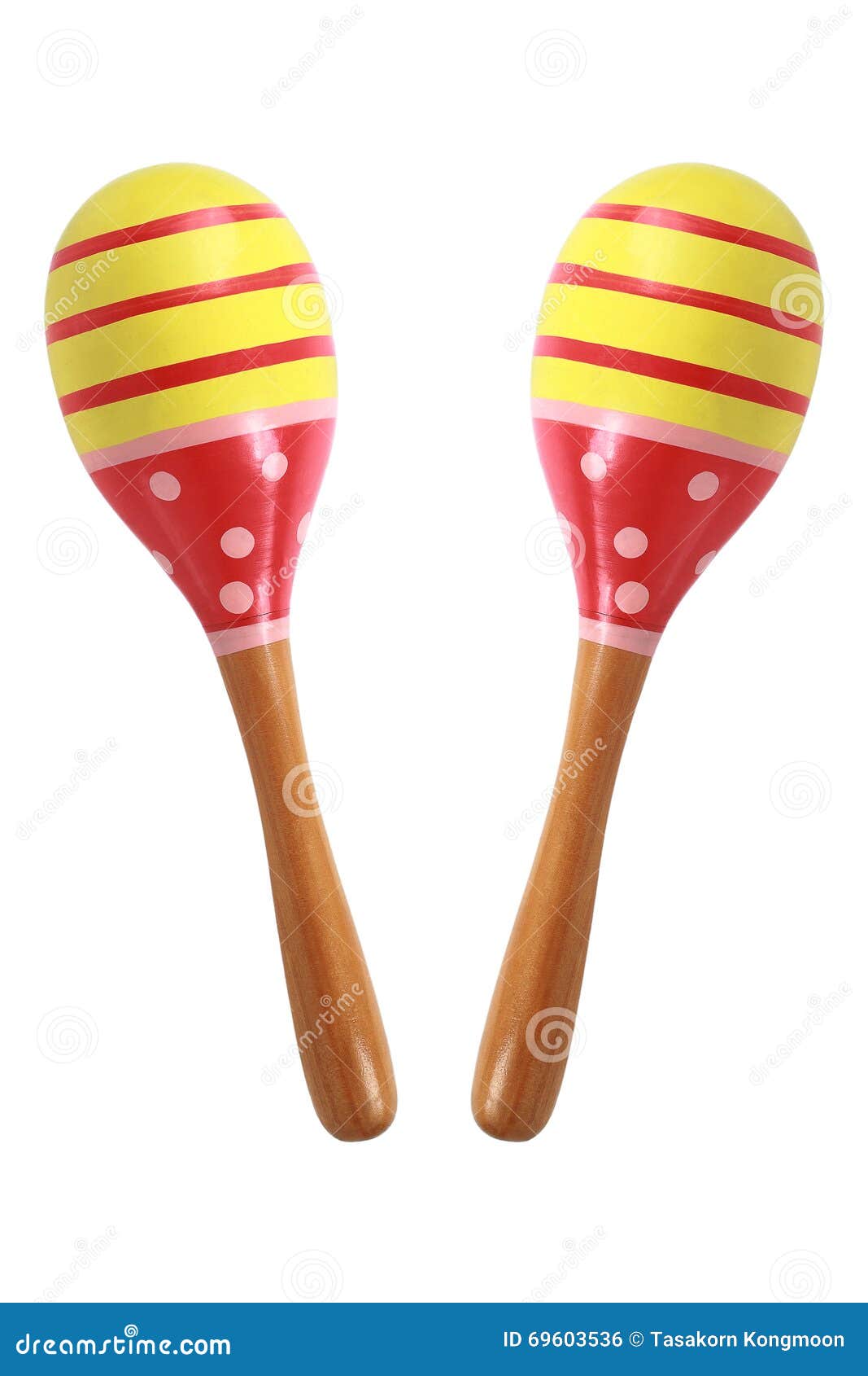 Two Maracas Isolated on White Stock Photo - Image of handle, music ...