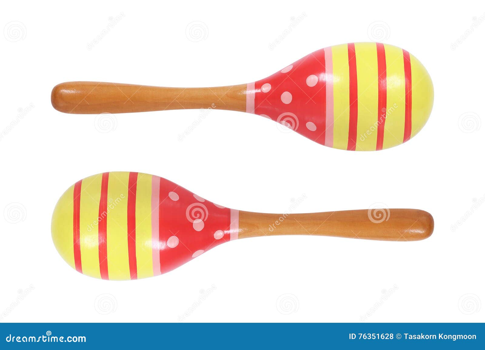 Two Maracas Isolated on White Stock Photo - Image of maraca, isolated ...